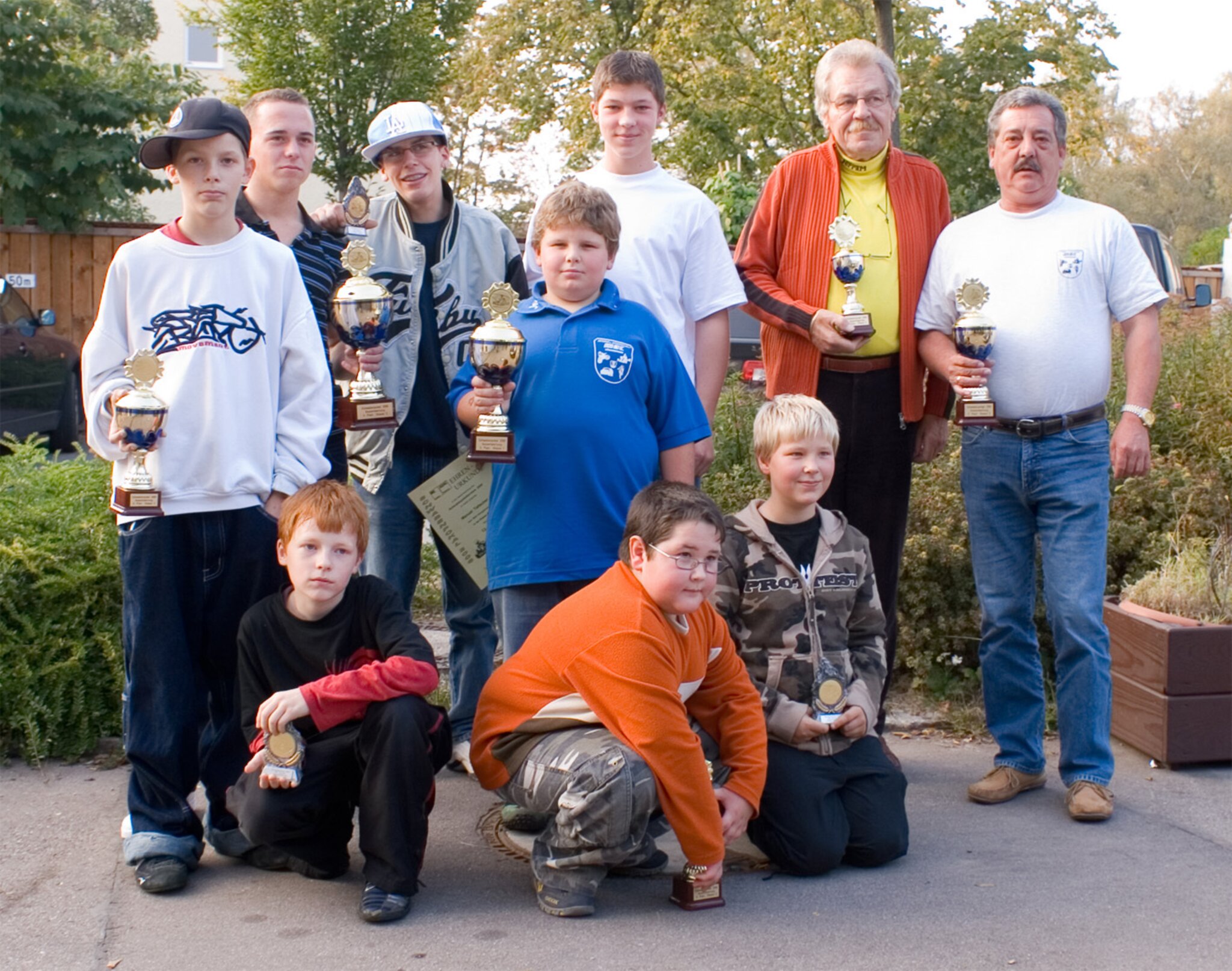 Siegerehrung der Schwabenpokalrunde 2006 im Jugend-Kart-Slalom ...