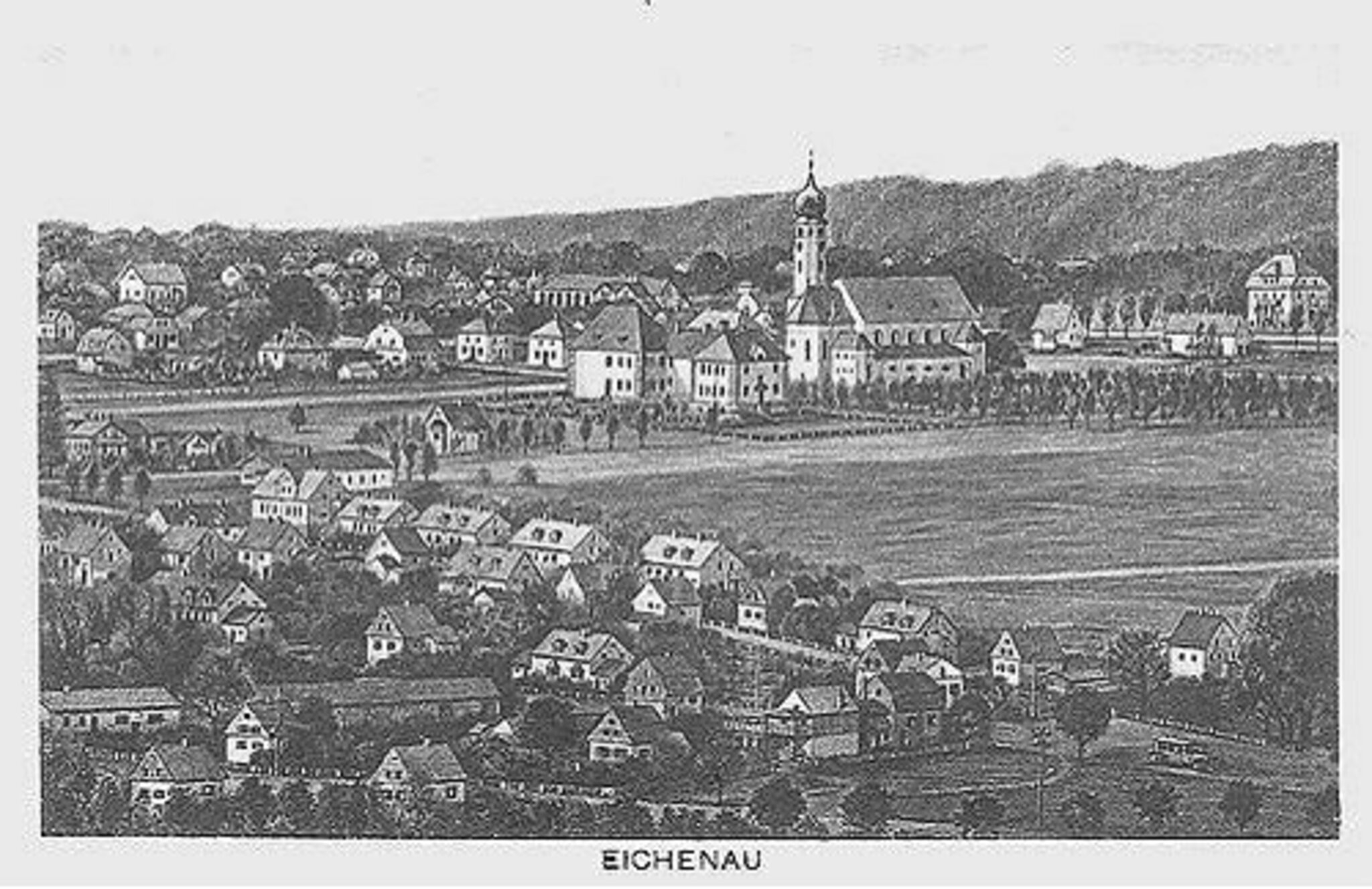 Postkarte 1929 aus Eichenau - Fürstenfeldbruck