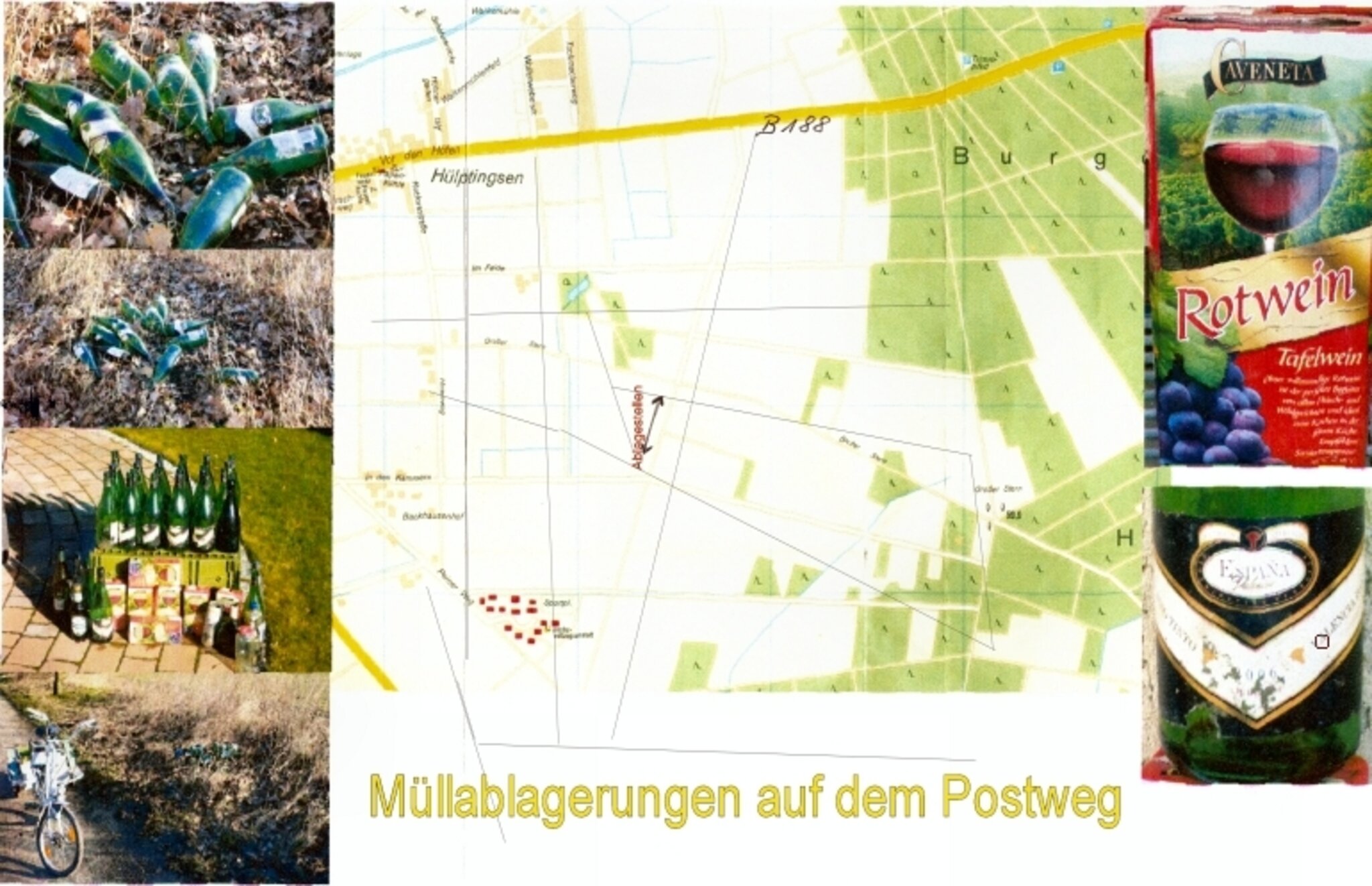 Müll auf dem alten Postweg - Burgdorf