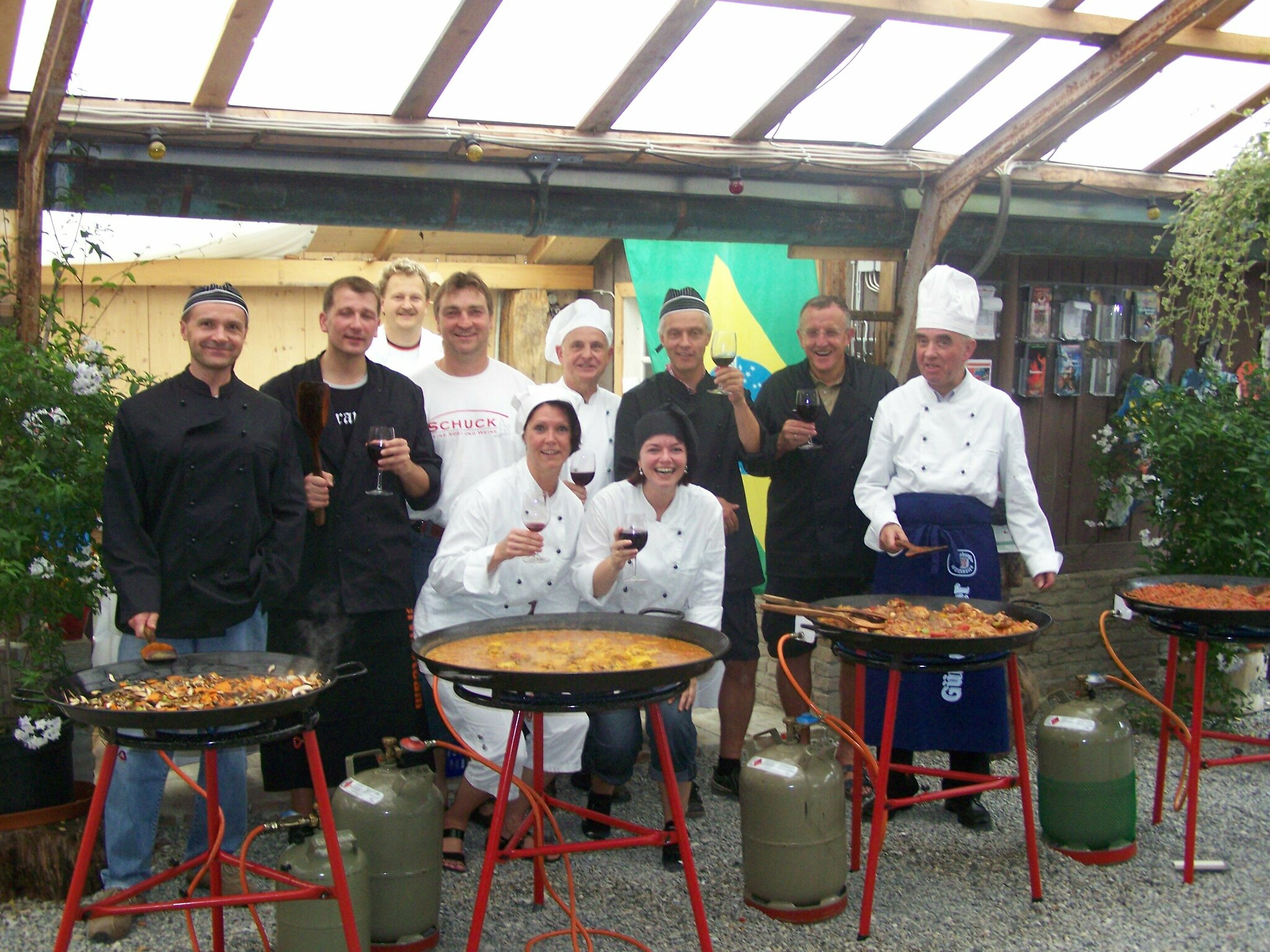 Gelungene Party der Volks-Banker im Kulturgewächshaus Birkenried - Günzburg