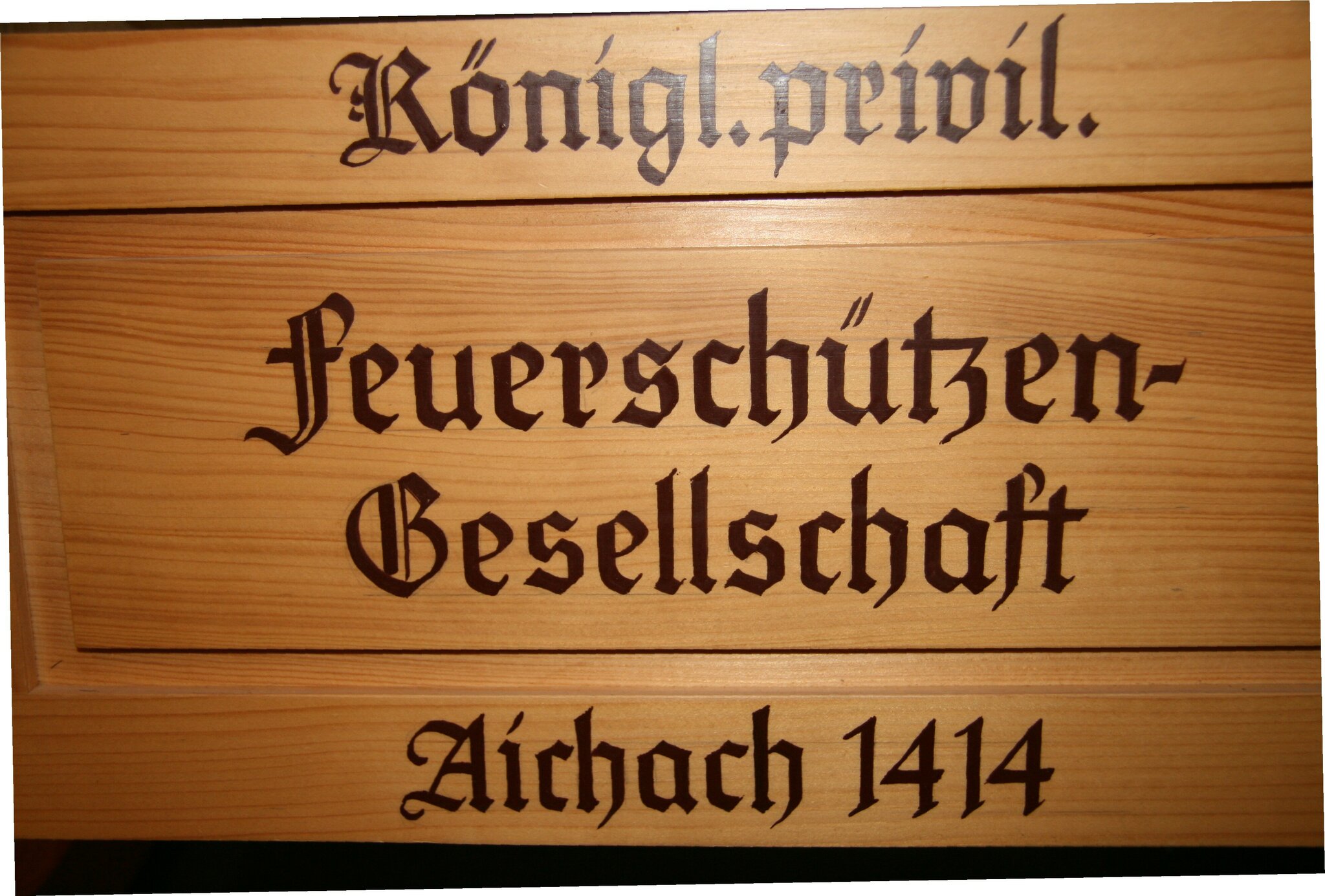 Generalversammlung bei der Kgl. priv. Feuerschützengesellschaft Aichach ...