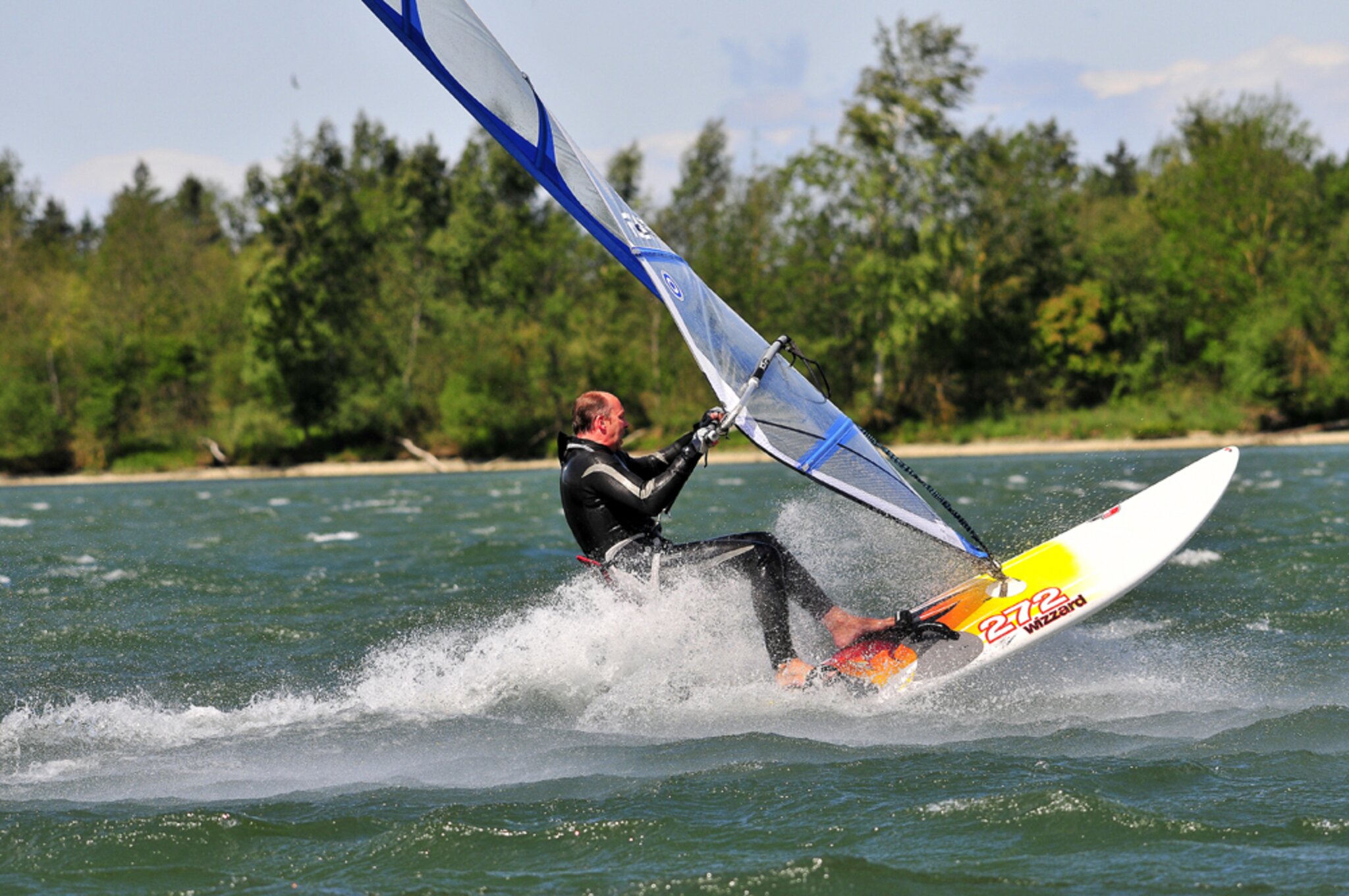 "Superwind" über dem Mandichosee / Mering - Augsburg