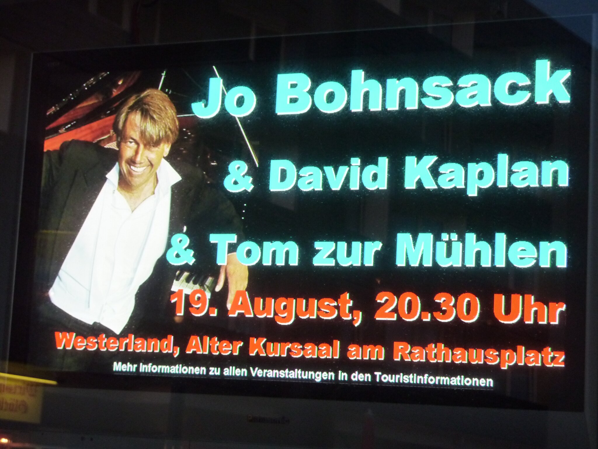 JAZZ-Szene: BOOGIE-WOOGIE-Renaissance & Jo BOHNSACK (Sylt) - Gladenbach