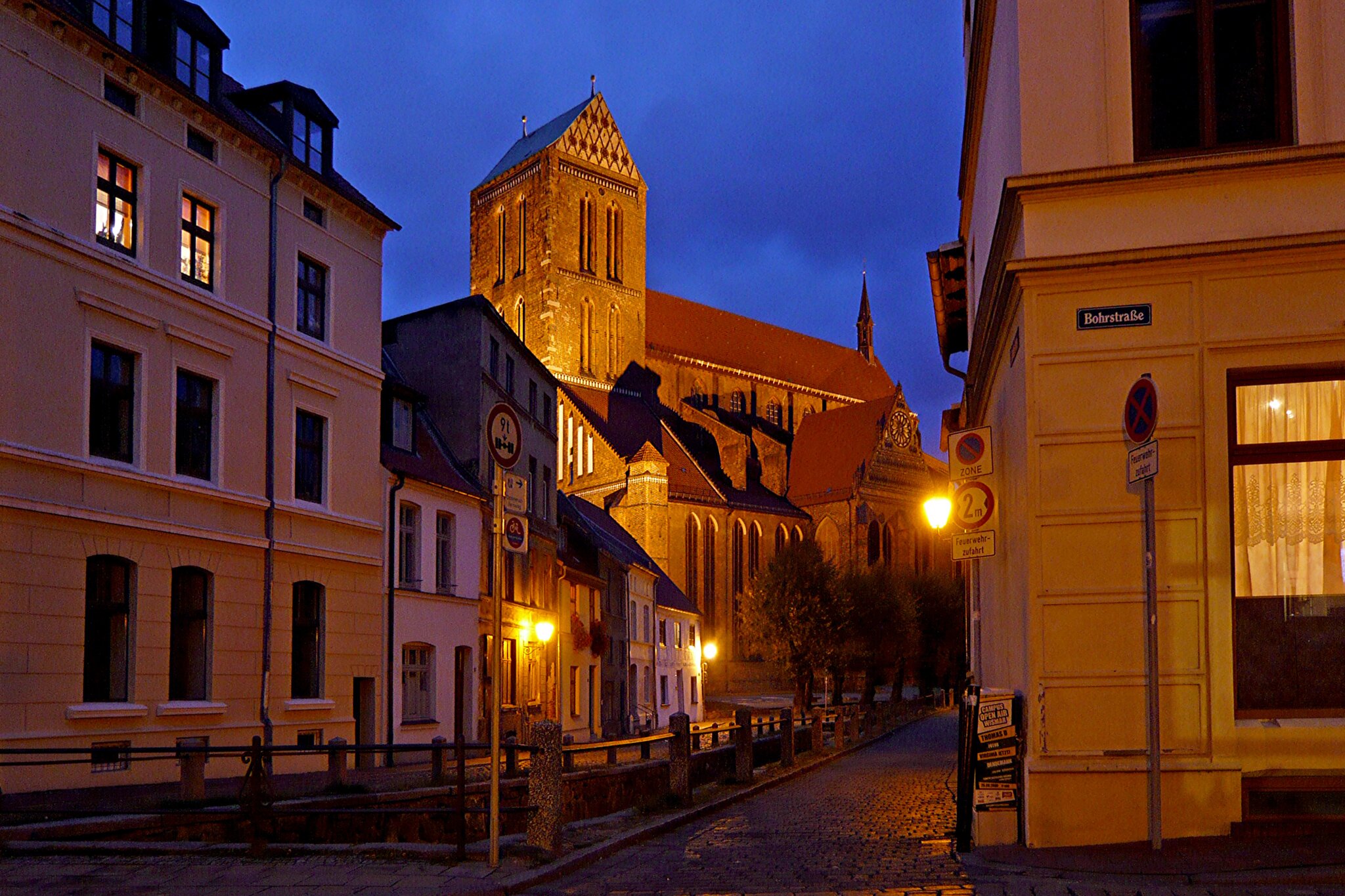 St. Nikolai bei Nacht - Wismar