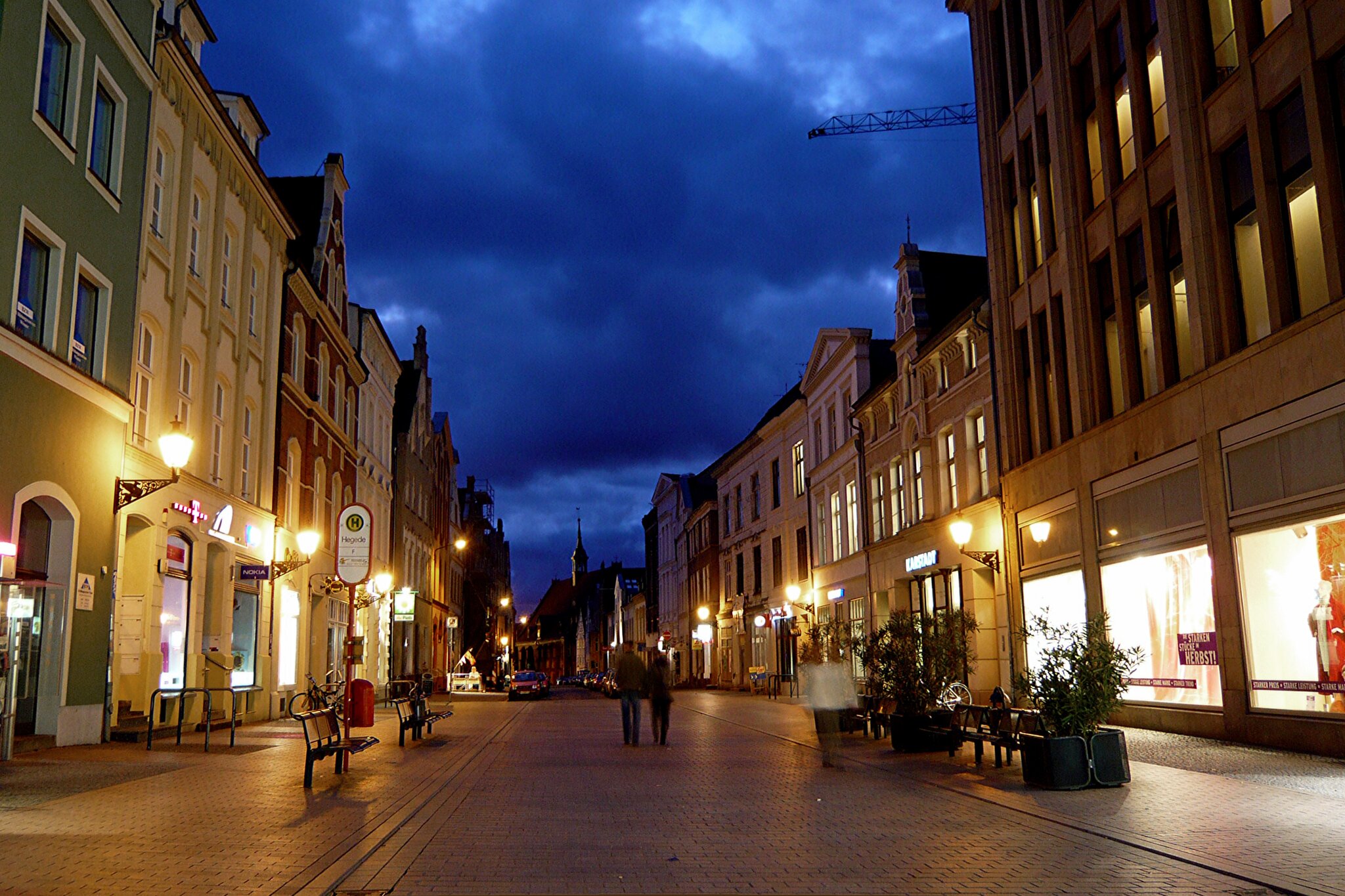 Lübsche Straße im Abendlicht - Wismar
