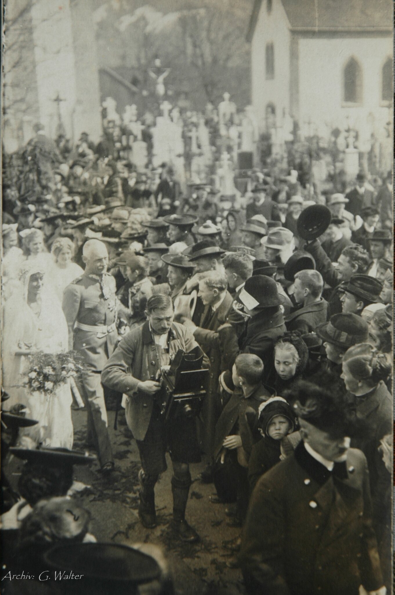 Hochzeitsbild von Kronprinz Rupprecht und seiner 2. Ehefrau Antonia von ...