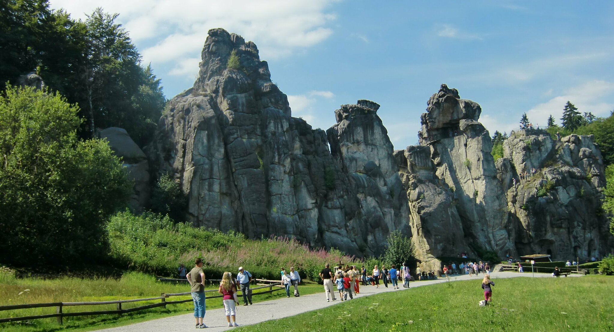Motorrad Ausflug zu den Extern Steinen - Sarstedt