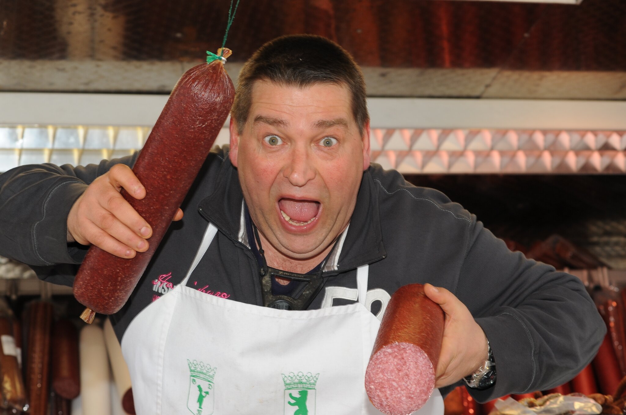 Marktschreier, Wurst-Achim, regiert am Steintor(Hannover). - Hannover ...