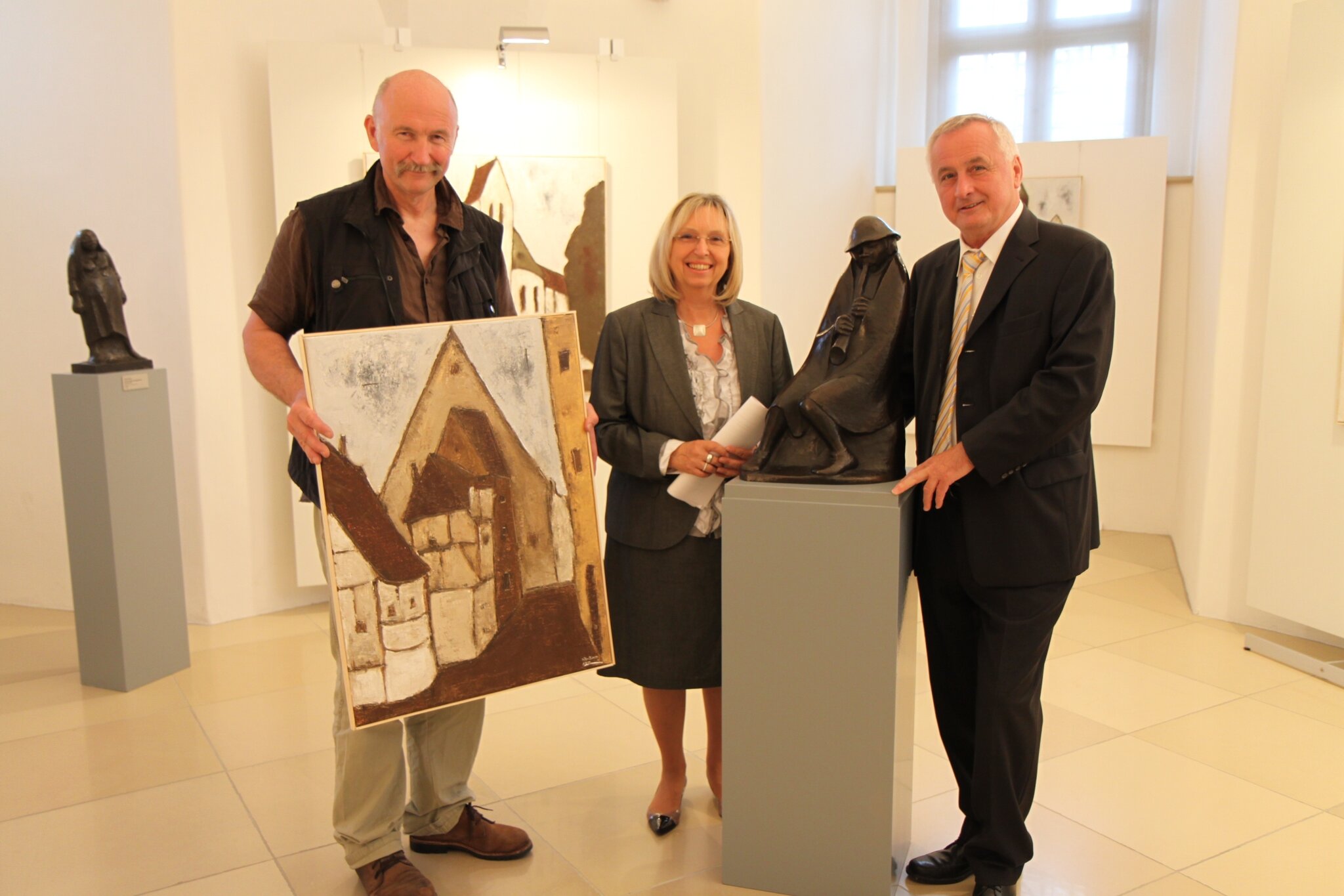 Begegnung zweier Hochkaräter der deutschen Kunst in Schloss Höchstädt ...