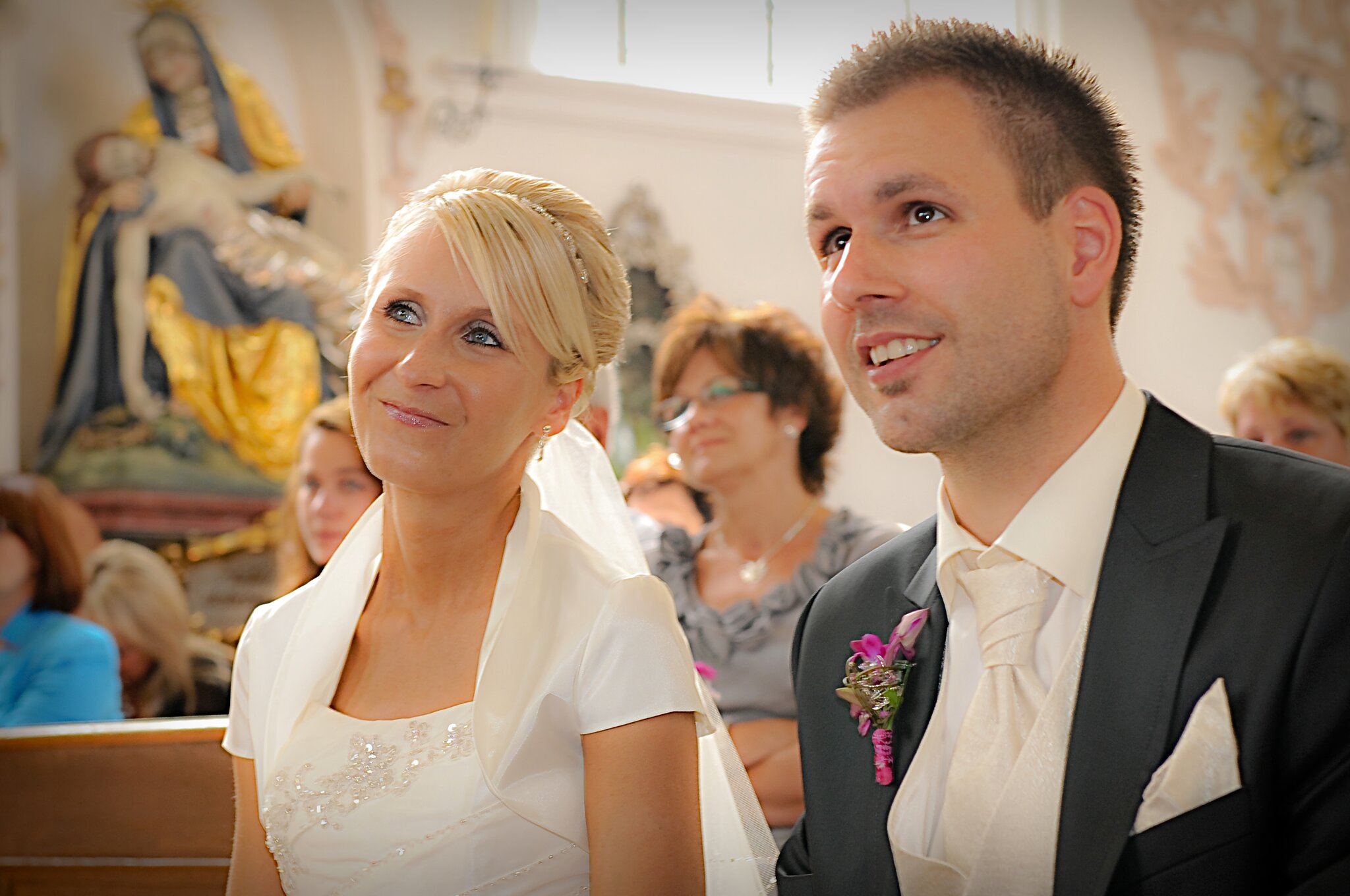 Tennisvizemeister des SV Thierhaupten vor dem Traualtar - Ellgau