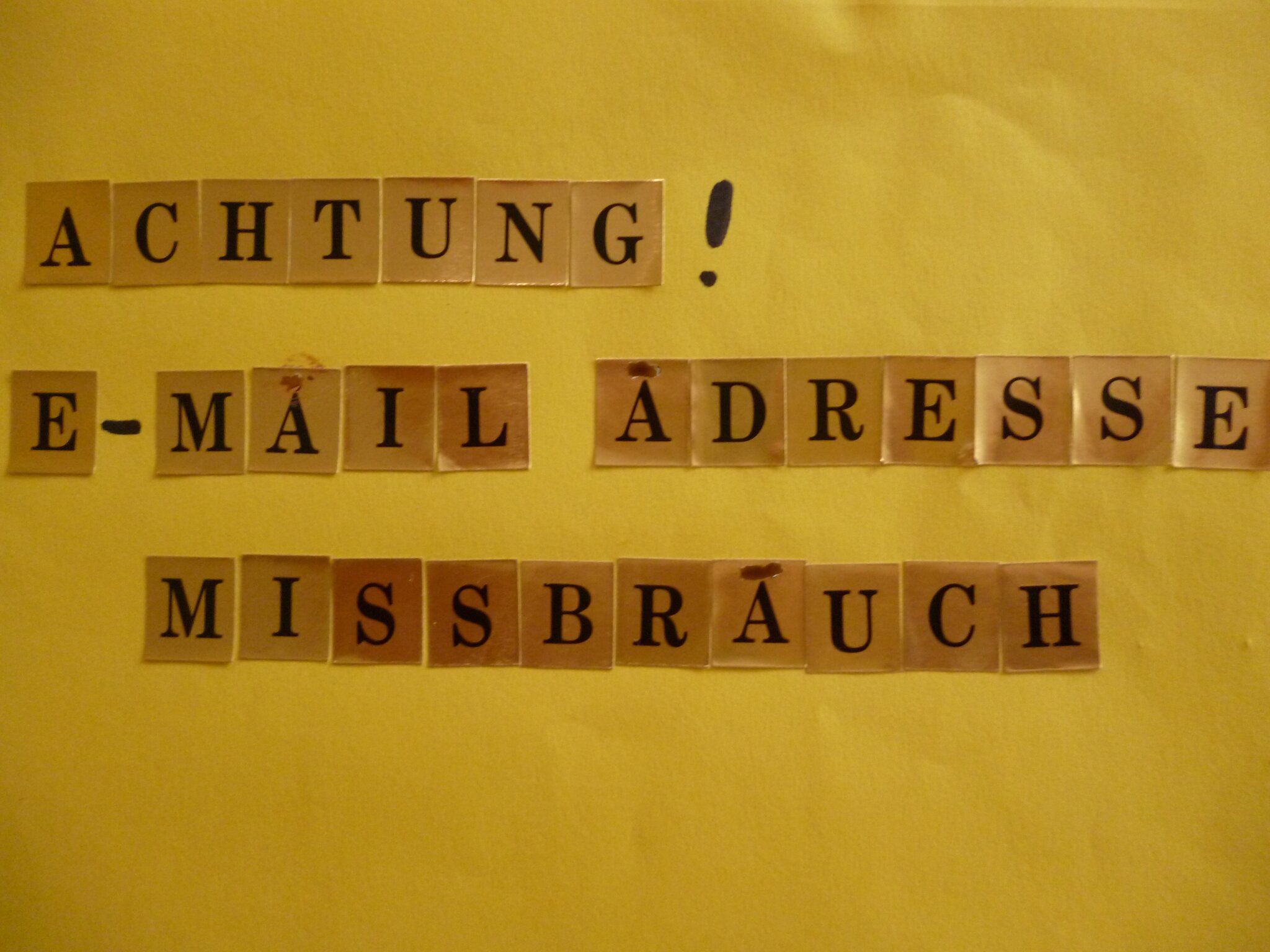 Vorsicht Datenklau! An alle Freunde von Christine Eich - Marburg