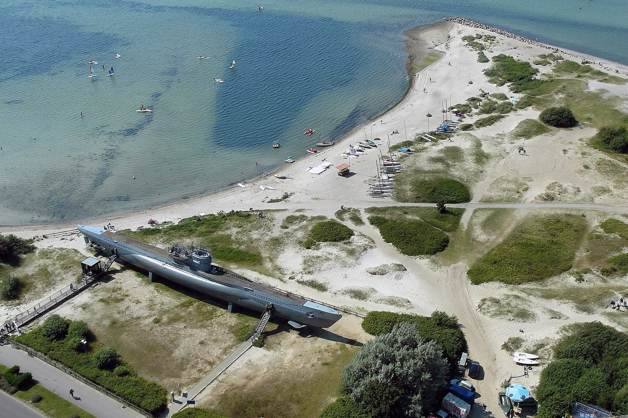Museums-U-Boot am Strand von Kiel-Laboe - Kiel