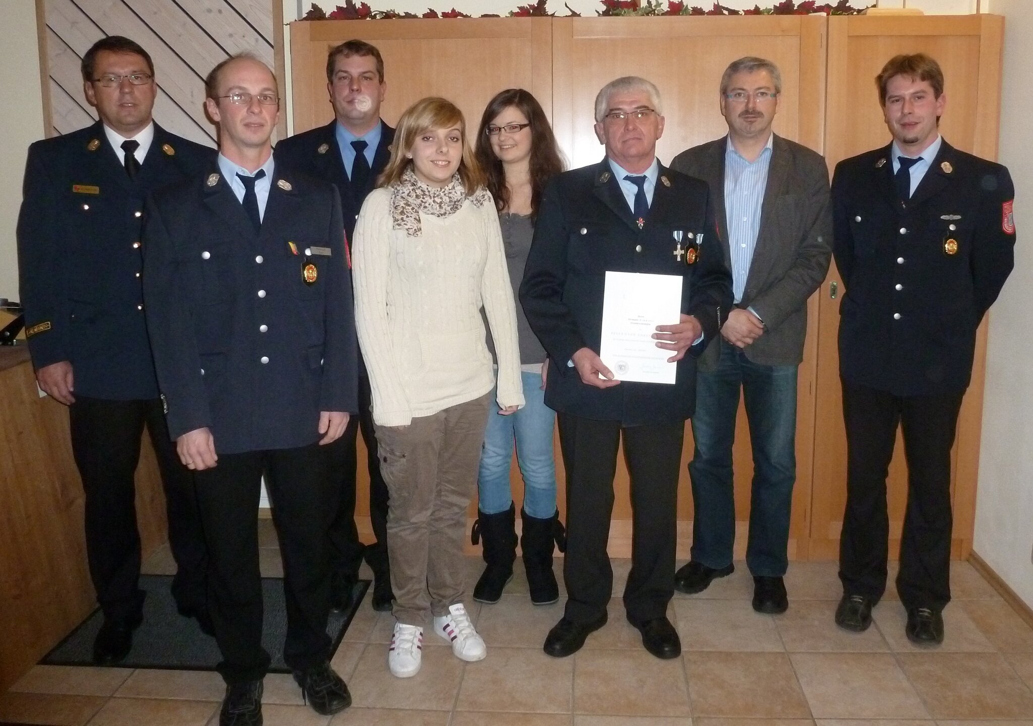 Auszeichnung für 40 Jahre aktiven Feuerwehrdienst - Biberbach
