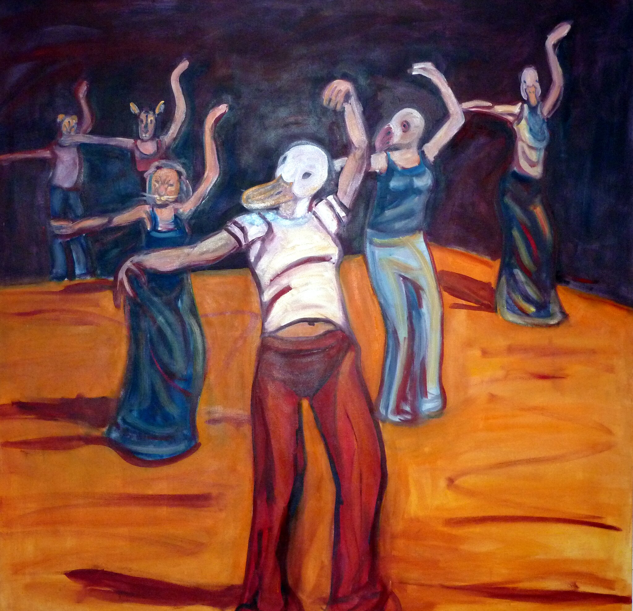 Vernissage des gehörlosen Künstlers Shepherd Mahufe im Birkenried ...