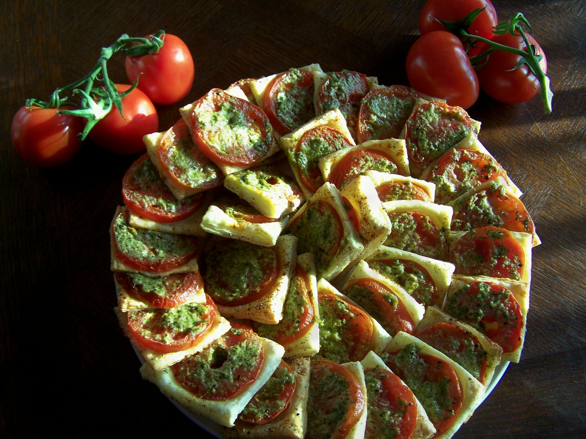 Tomatenquadrate - kleiner Snack am Abend - Burgwedel