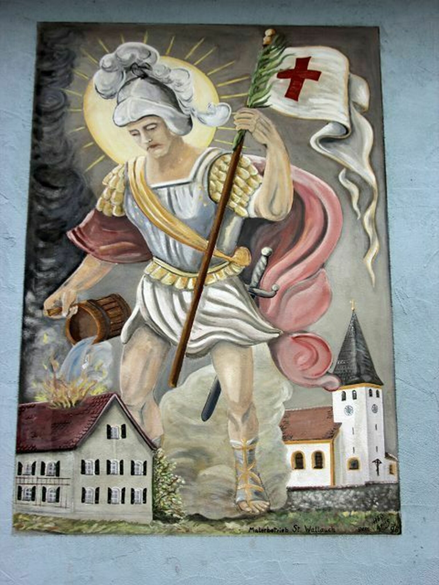 Hl. Florian am 4.5., der Feuerlöscher - Augsburg