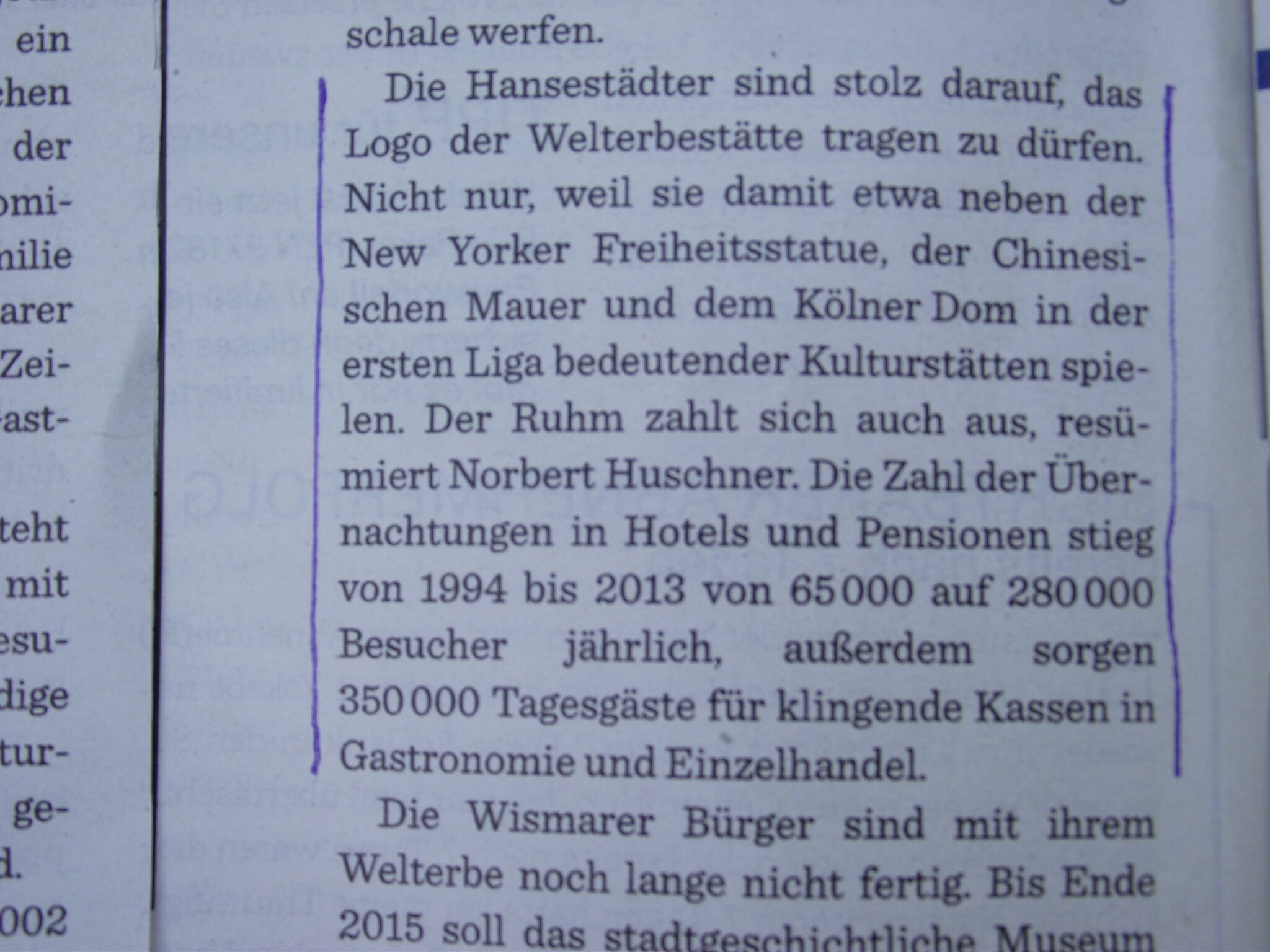 Lesen bildet, in der Beilage unseres Tageblattes... - Naumburg (Saale)