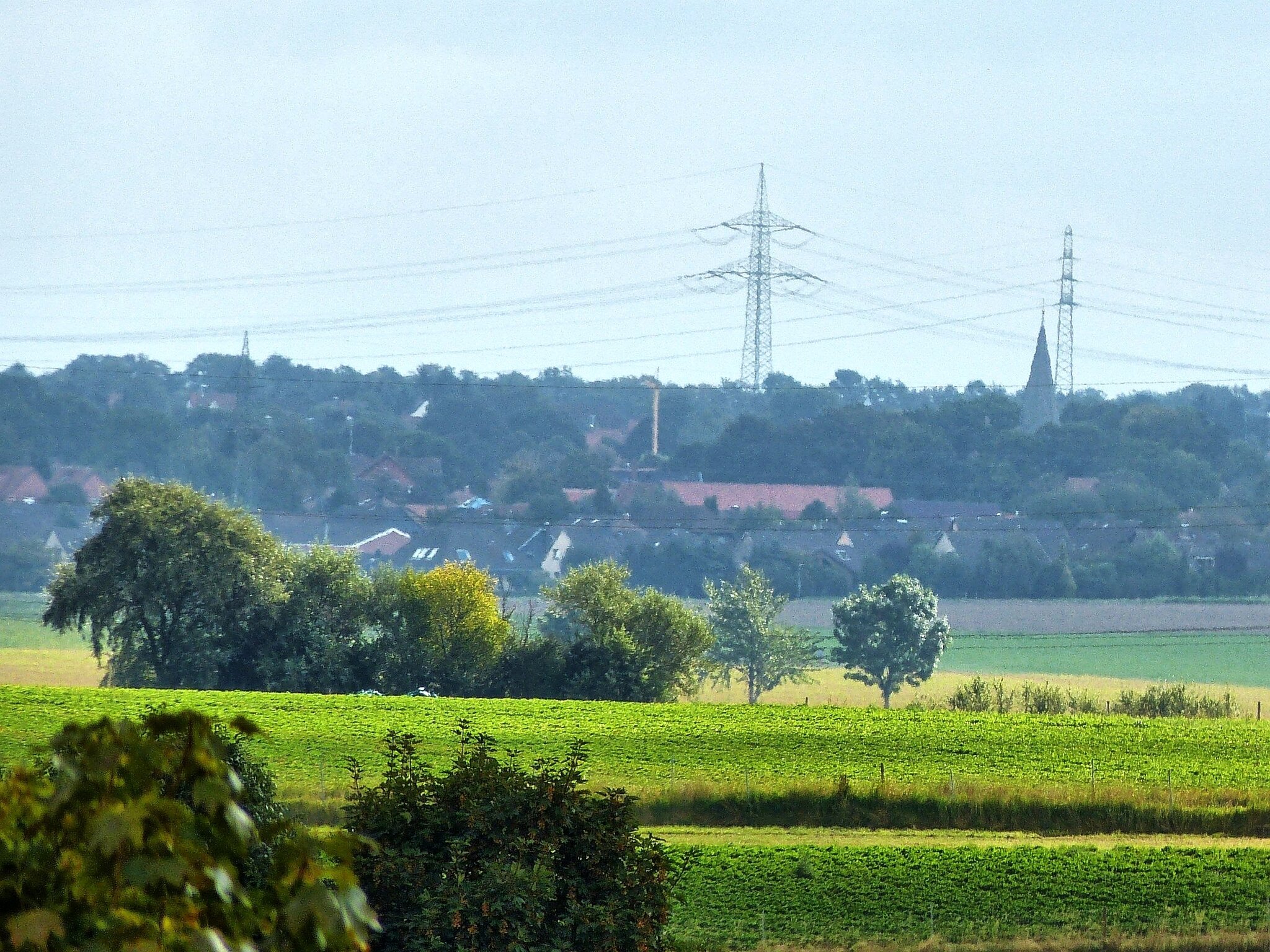 Blick auf Oesselse von Rethen aus, 11.09.2014 - Laatzen