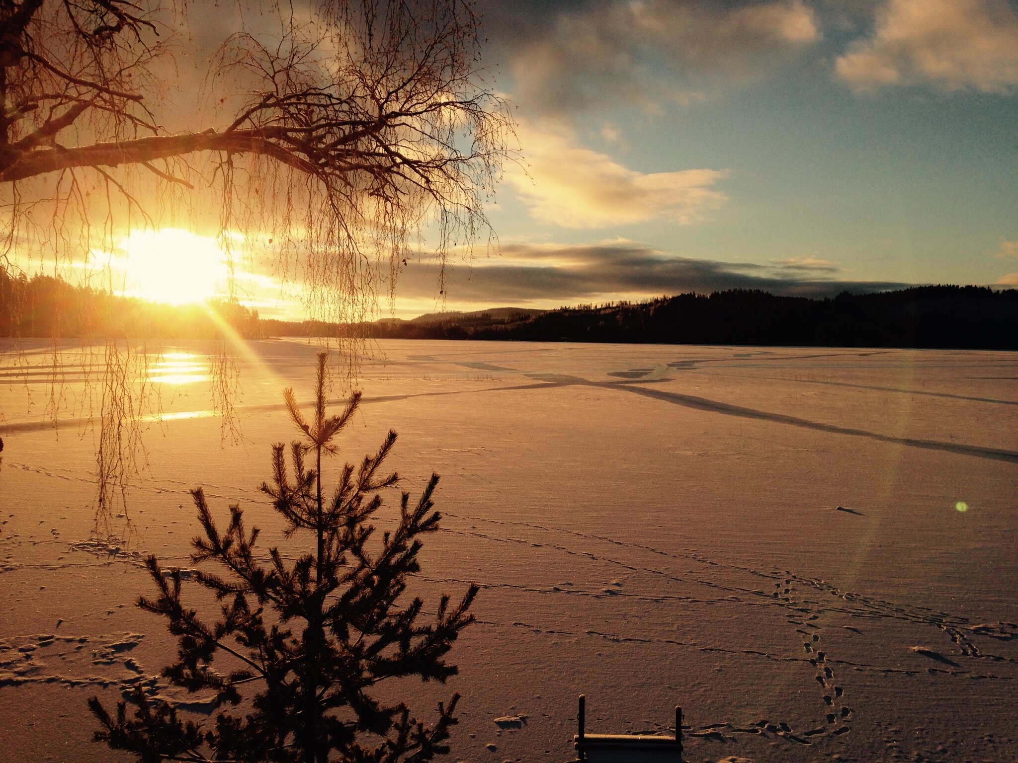 Ein schöner Blick auf den Valsan See in Schweden. - Barsinghausen