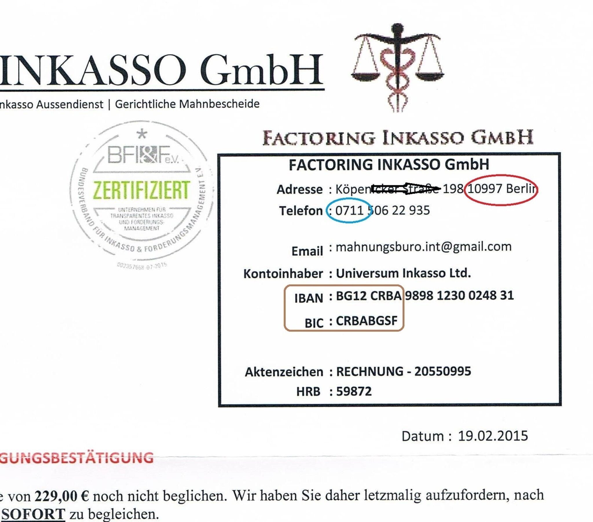 Inkasso-Betrüger finden immer wieder Opfer. - Berlin