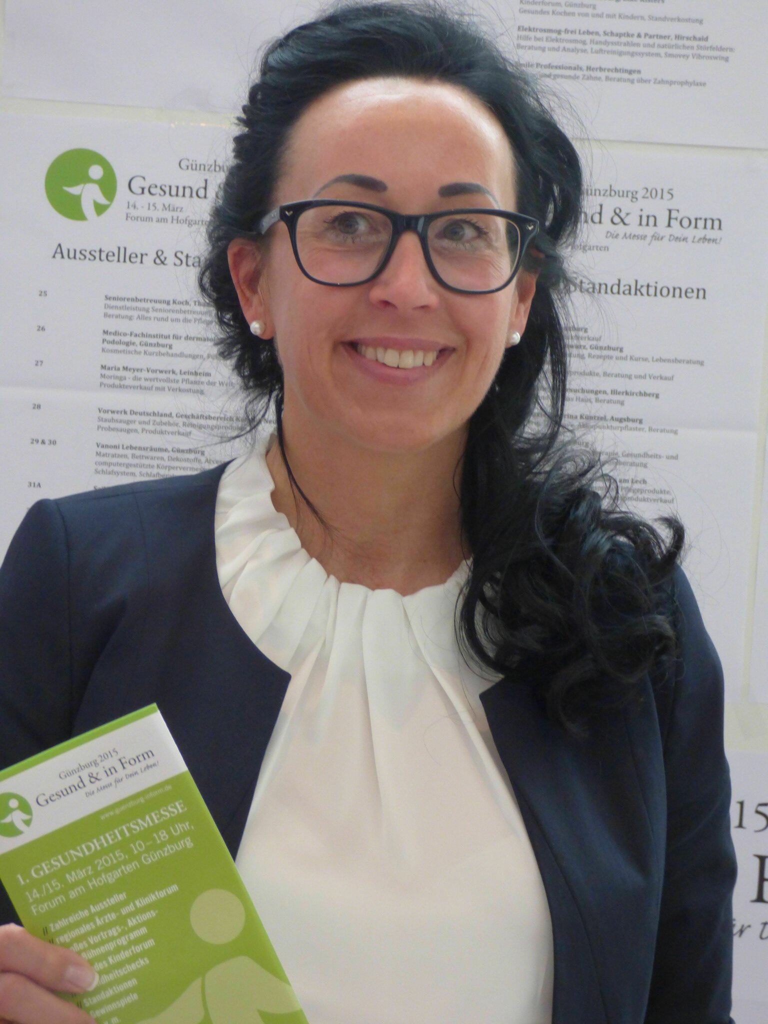 Manuela Schmidt- Die "Mutter" der ersten Günzburger Gesundheitsmesse ...