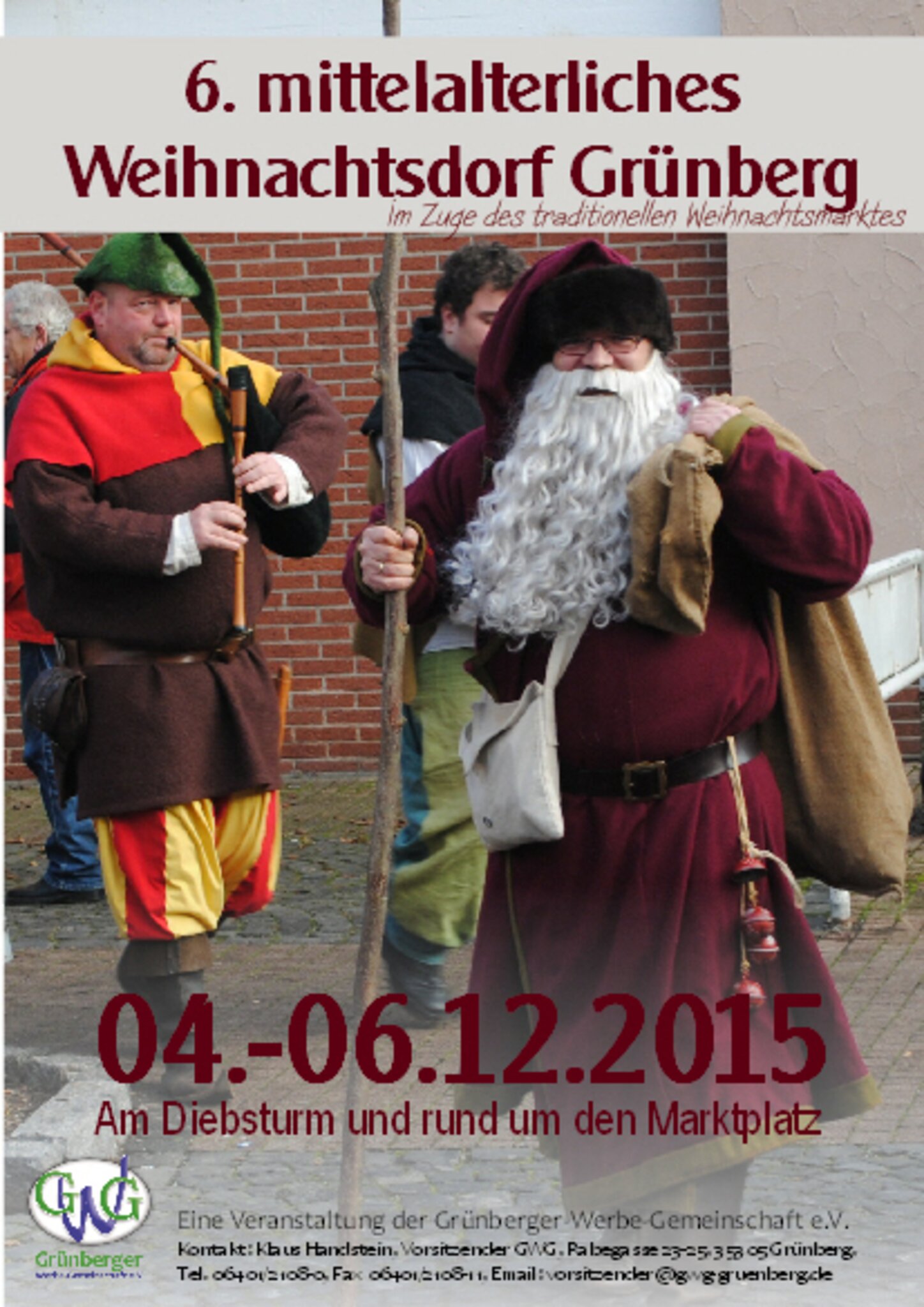 6.Mittelalterliches Weihnachtsdorf beim Grünberger Weihnachtsmarkt ...