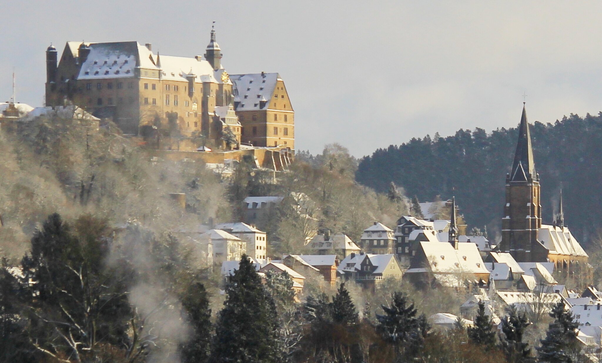 Der Winter kam über Nacht - aber wie lange bleibt der Schnee liegen ...