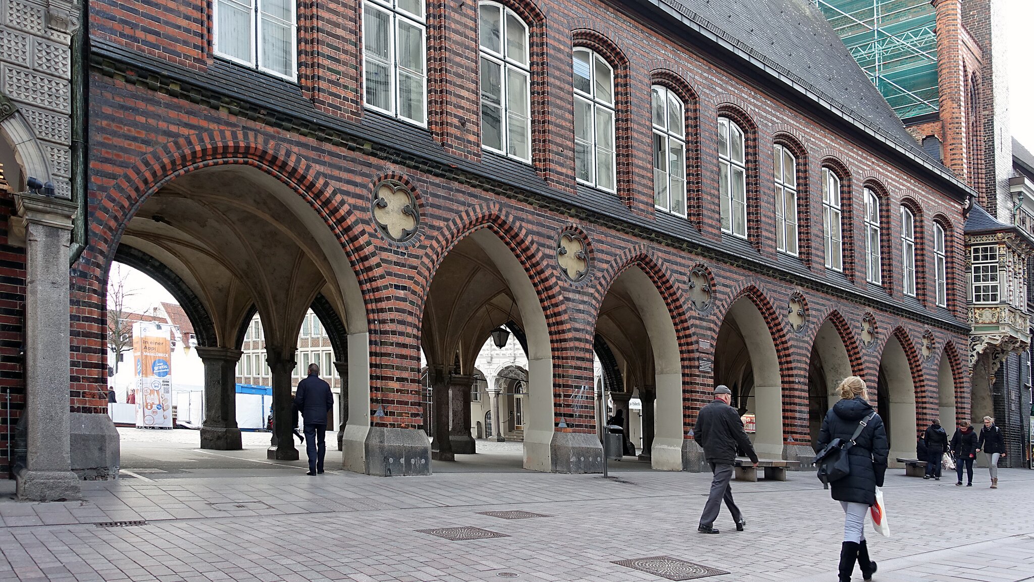 In der Lübecker Breiten Straße: Die Fußgängerzone - Lübeck