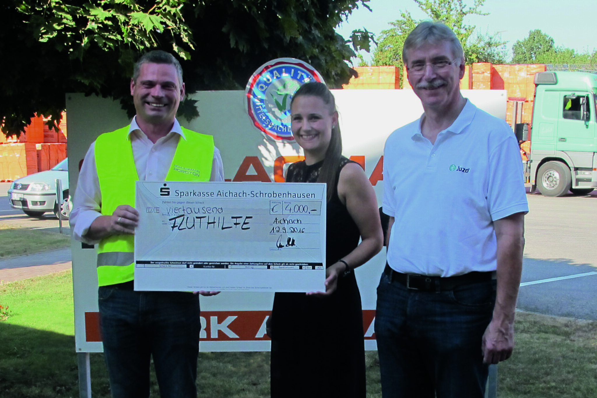 Firma Juzo in Aichach: Spendenaktion zugunsten der Flutopfer in Simbach ...