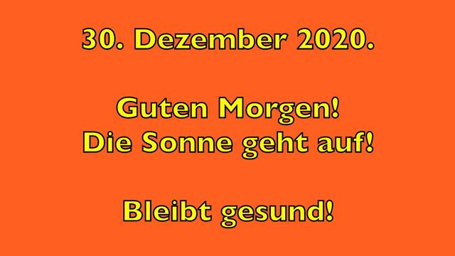 Guten Morgen 30 Dezember