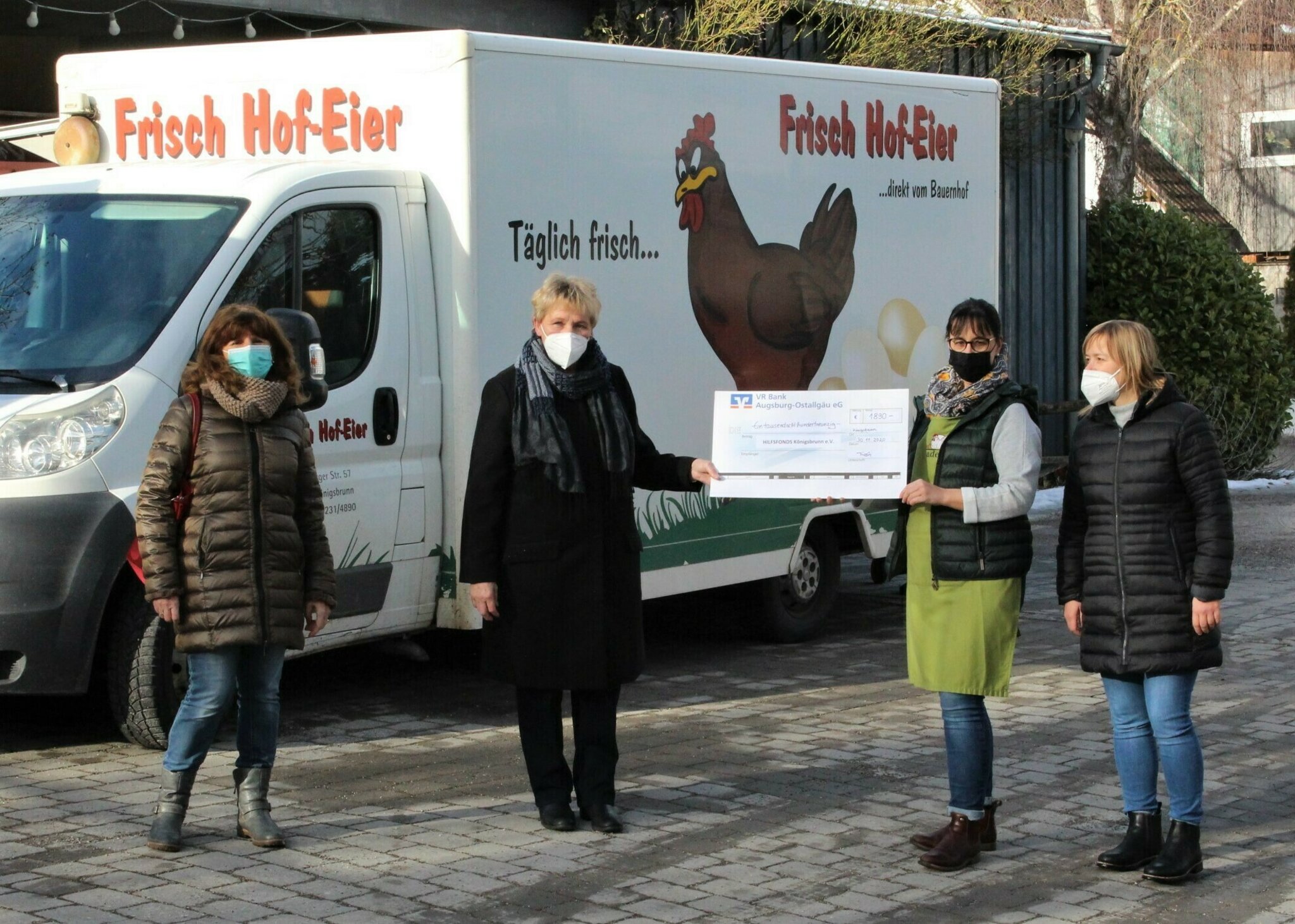 Spendenaktion des Frisch-Hühnerhofs - Königsbrunn