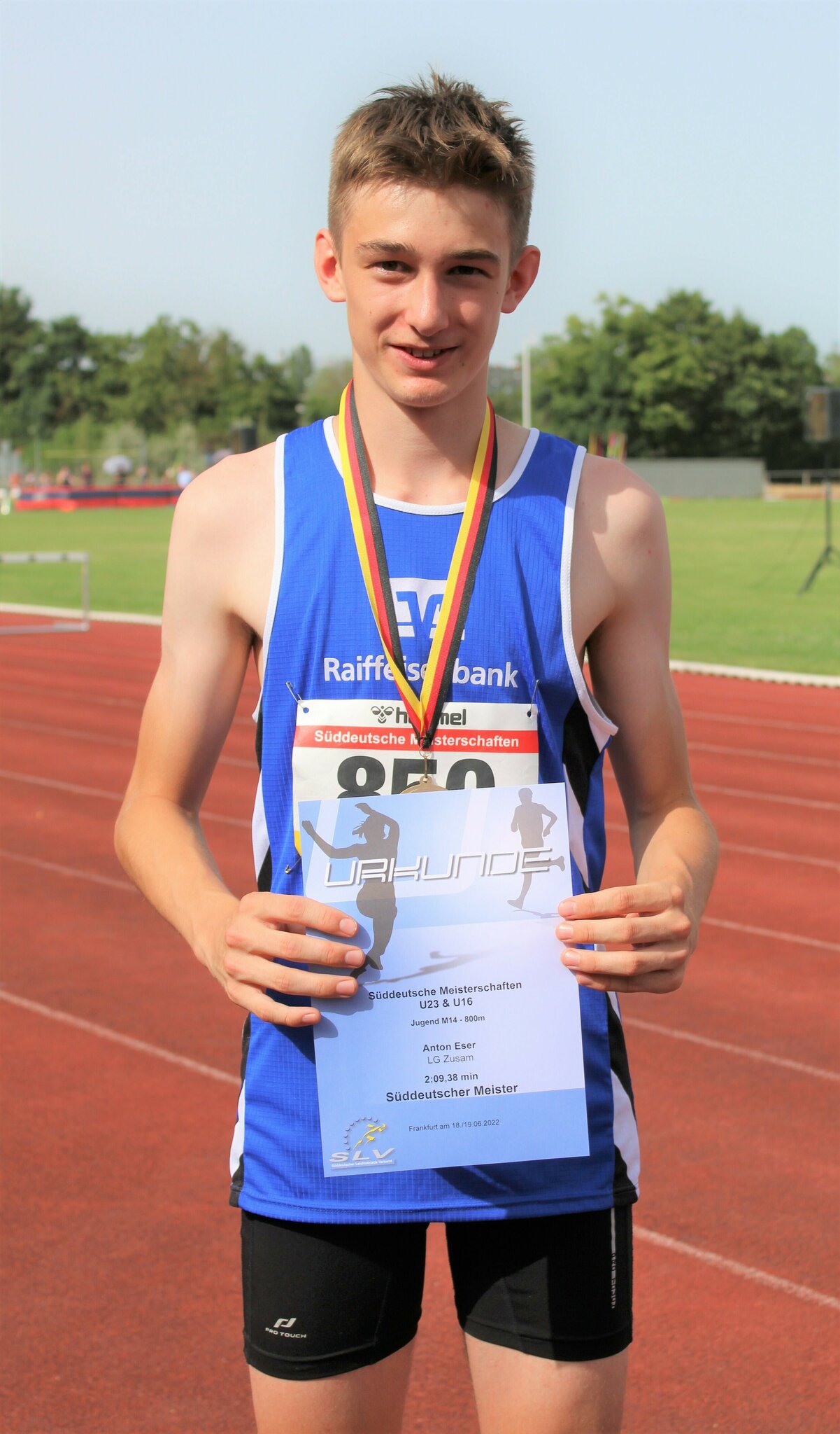 Goldmedaille für Anton Eser bei Süddeutschen Meisterschaften - Dillingen