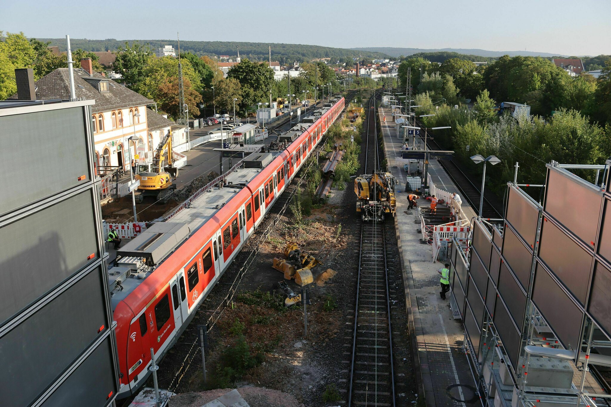 Umbau des Bahnhofs Friedrichsdorf am 16.8.2022 - Friedrichsdorf