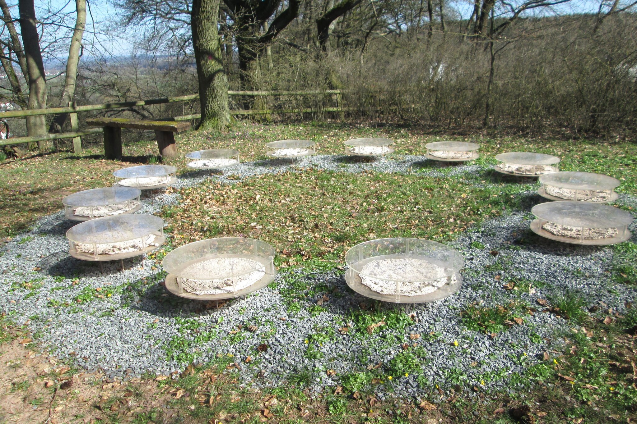 Kunstweg Battenberg: Die Stationen 10 bis 14 des Battenberger Kunstwegs ...