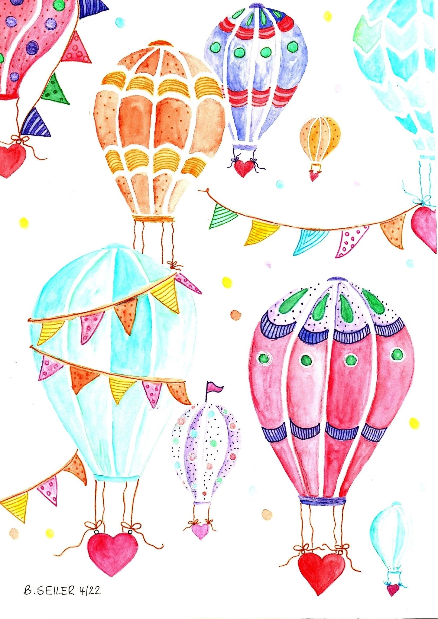 Karten mit Herz - das Motiv für den September - Gersthofen