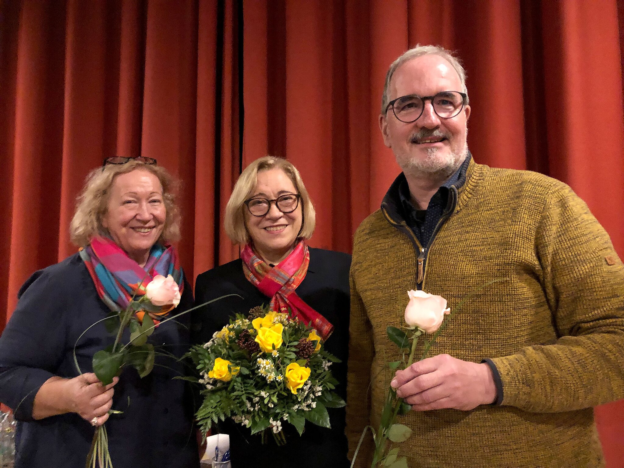 Maria Hesse wurde als 1. Vorsitzende der Kulturinitiative wiedergewählt ...