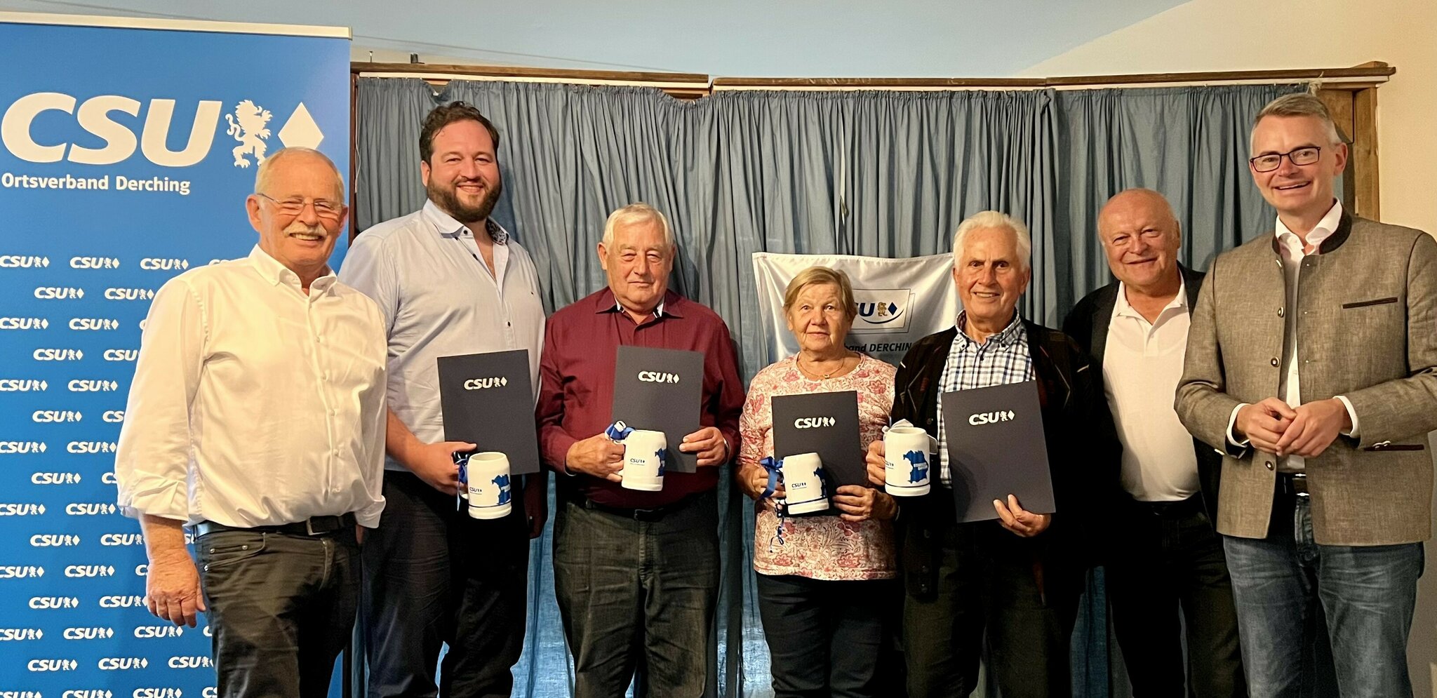 Dämmerschoppen in Derching: CSU Derching ehrt treue Mitglieder - Friedberg