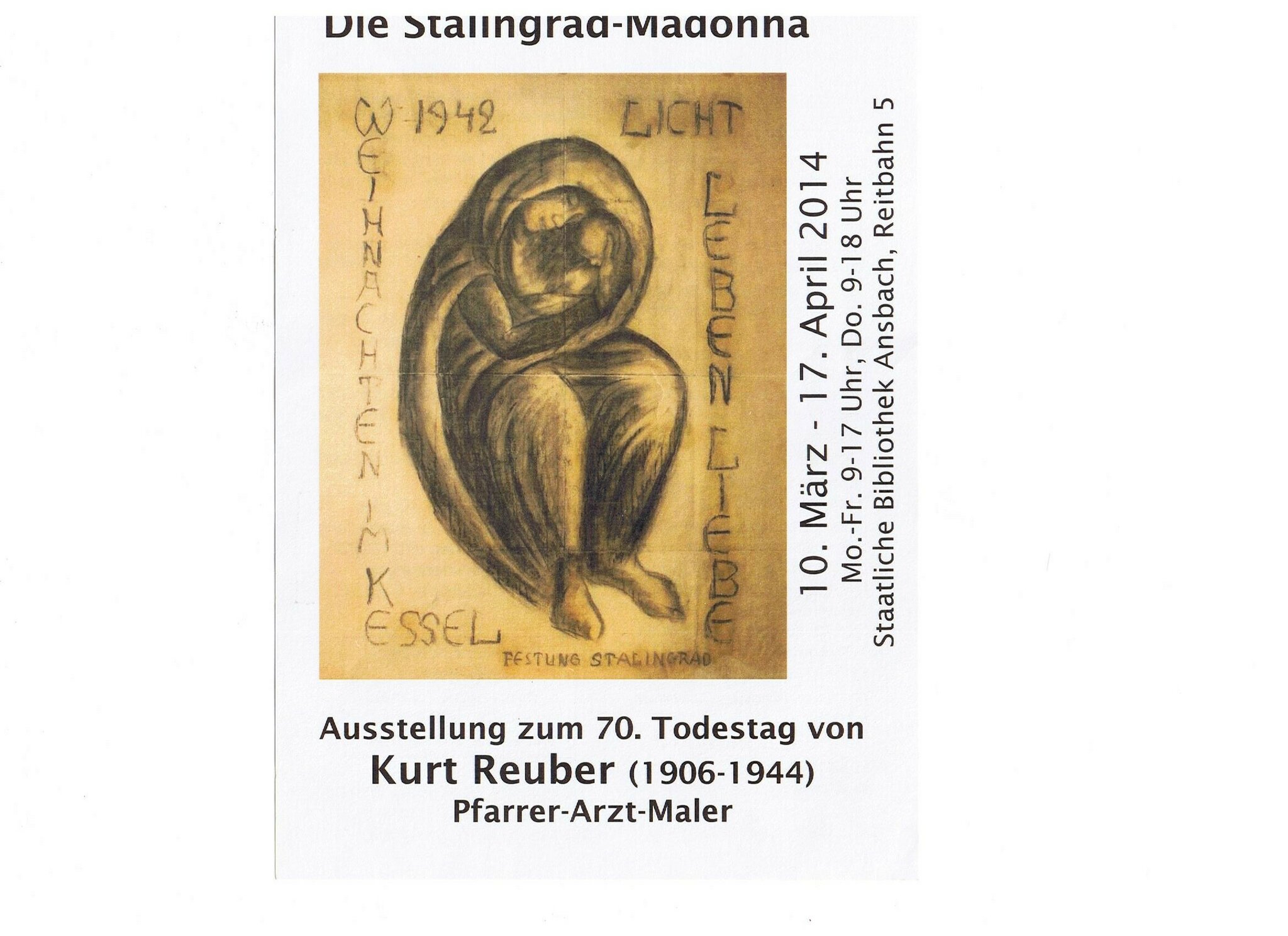 Dr.med.Kurt Reuber-Schöpfer Stalingrad-Madonna: Leben u.Werk von K ...