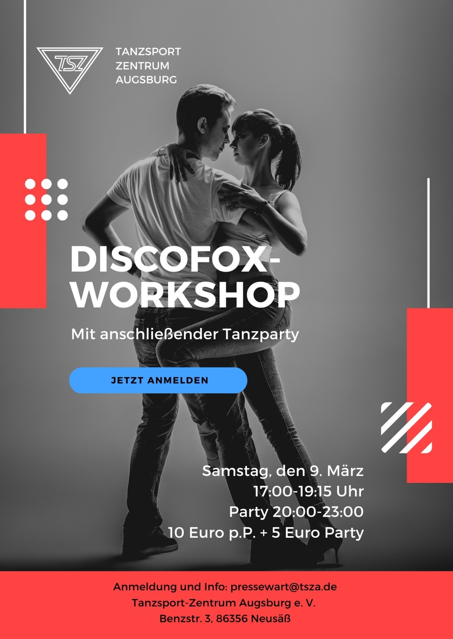Tanzsport-Zentrum: Discofox-Workshop - Neusäß