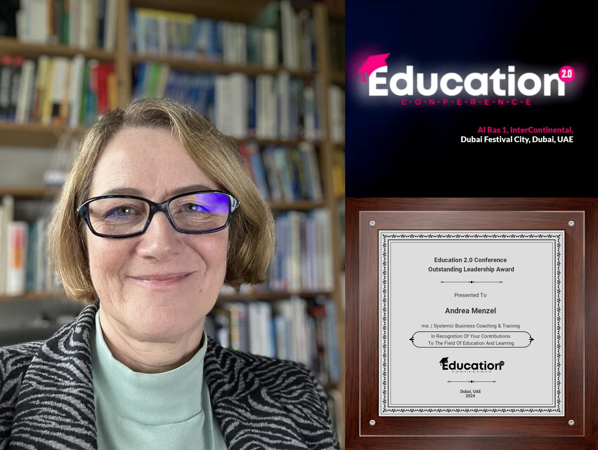 Andrea Menzel: Andrea Menzel erhält Outstanding Leadership Award