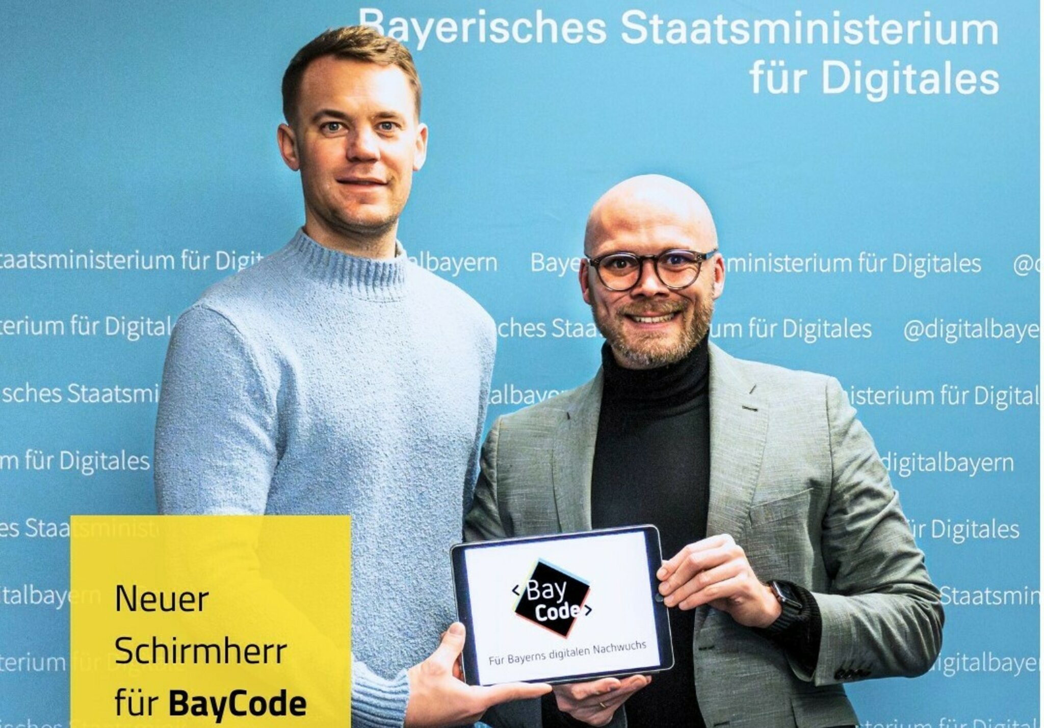 Bildungsinitiative „BayCode“: Bayern-Kapitän Manuel Neuer wird ...