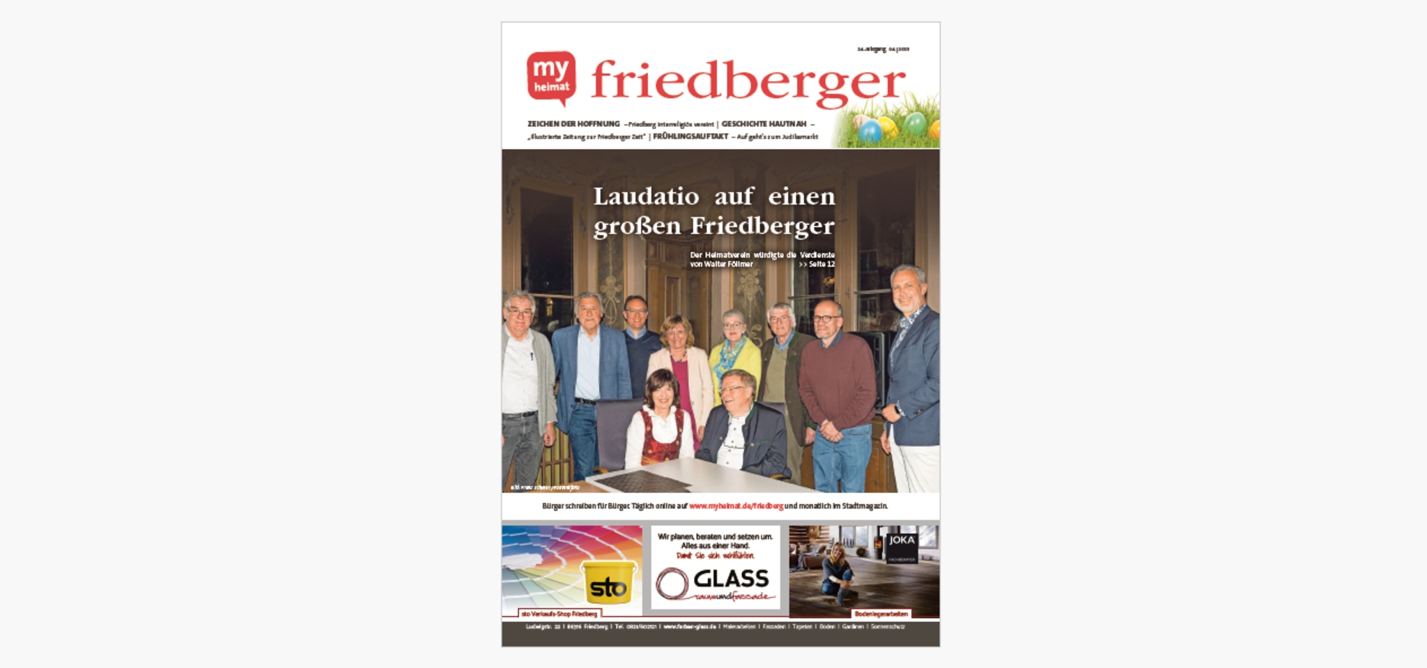 Neue Printausgabe erschienen: Den „friedberger“ 04/2025 hier als E ...