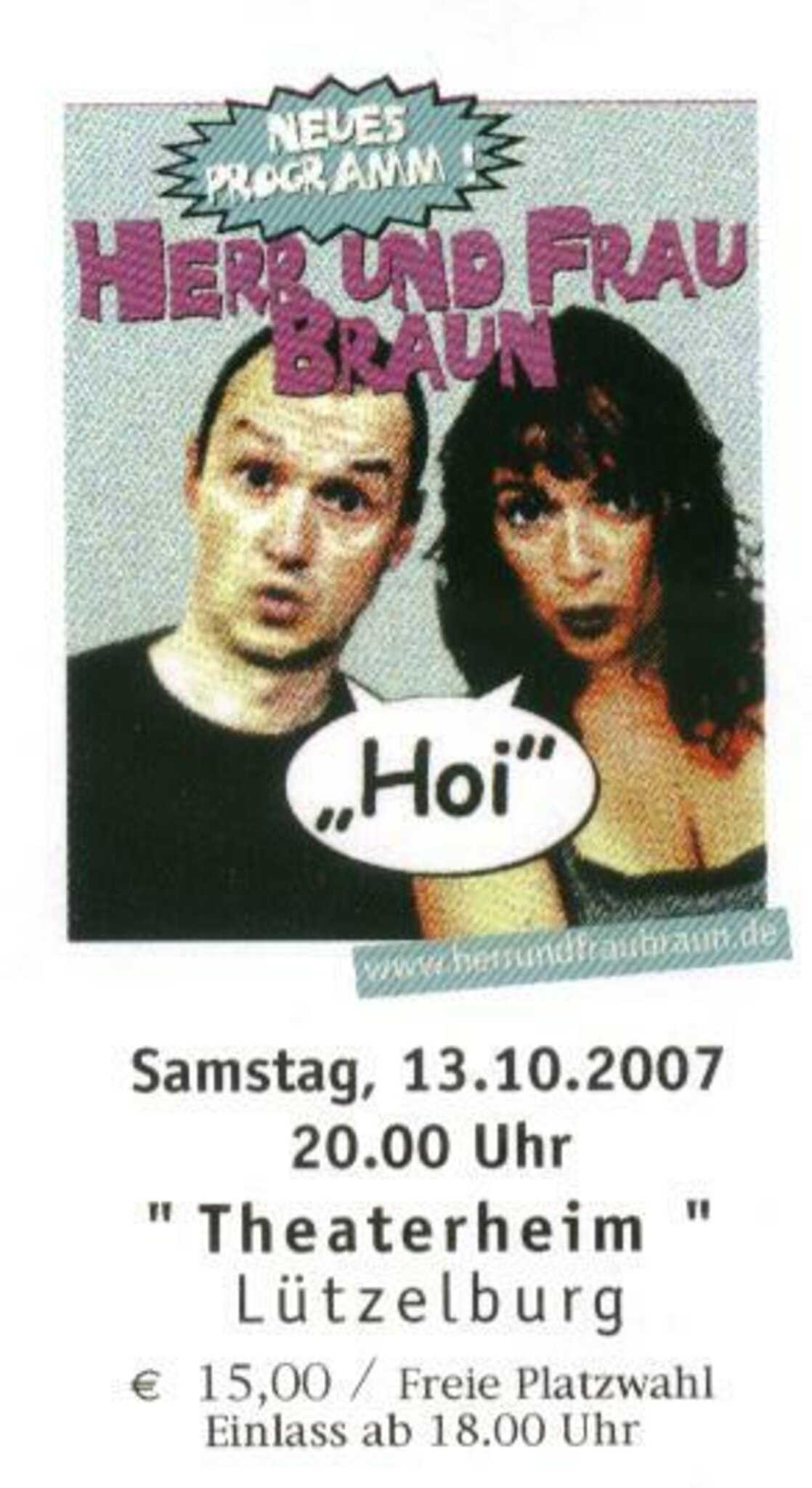 Herr und Frau Braun "Hoi"