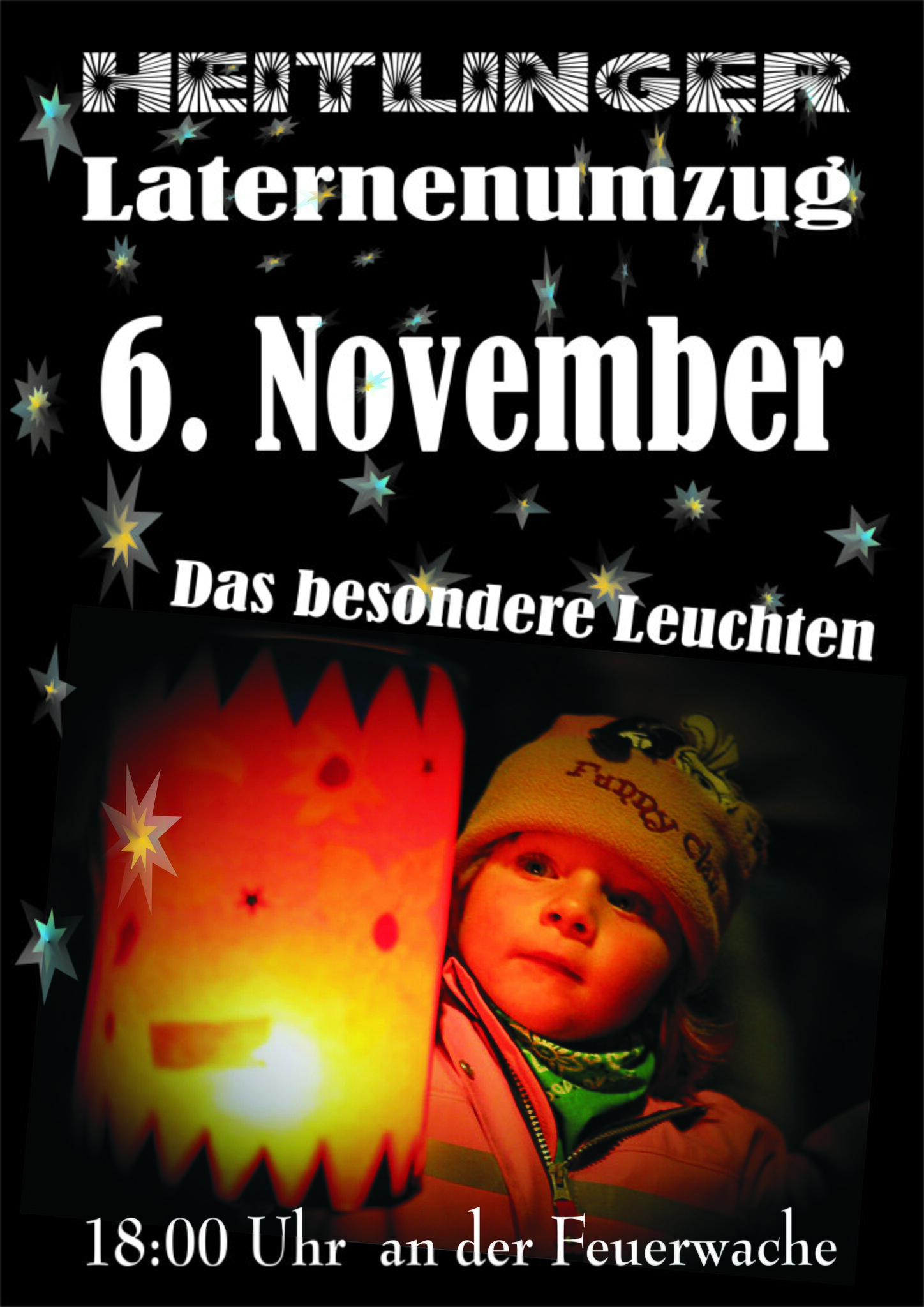Heitlinger Laternenumzug 6.November 18:00 Uhr