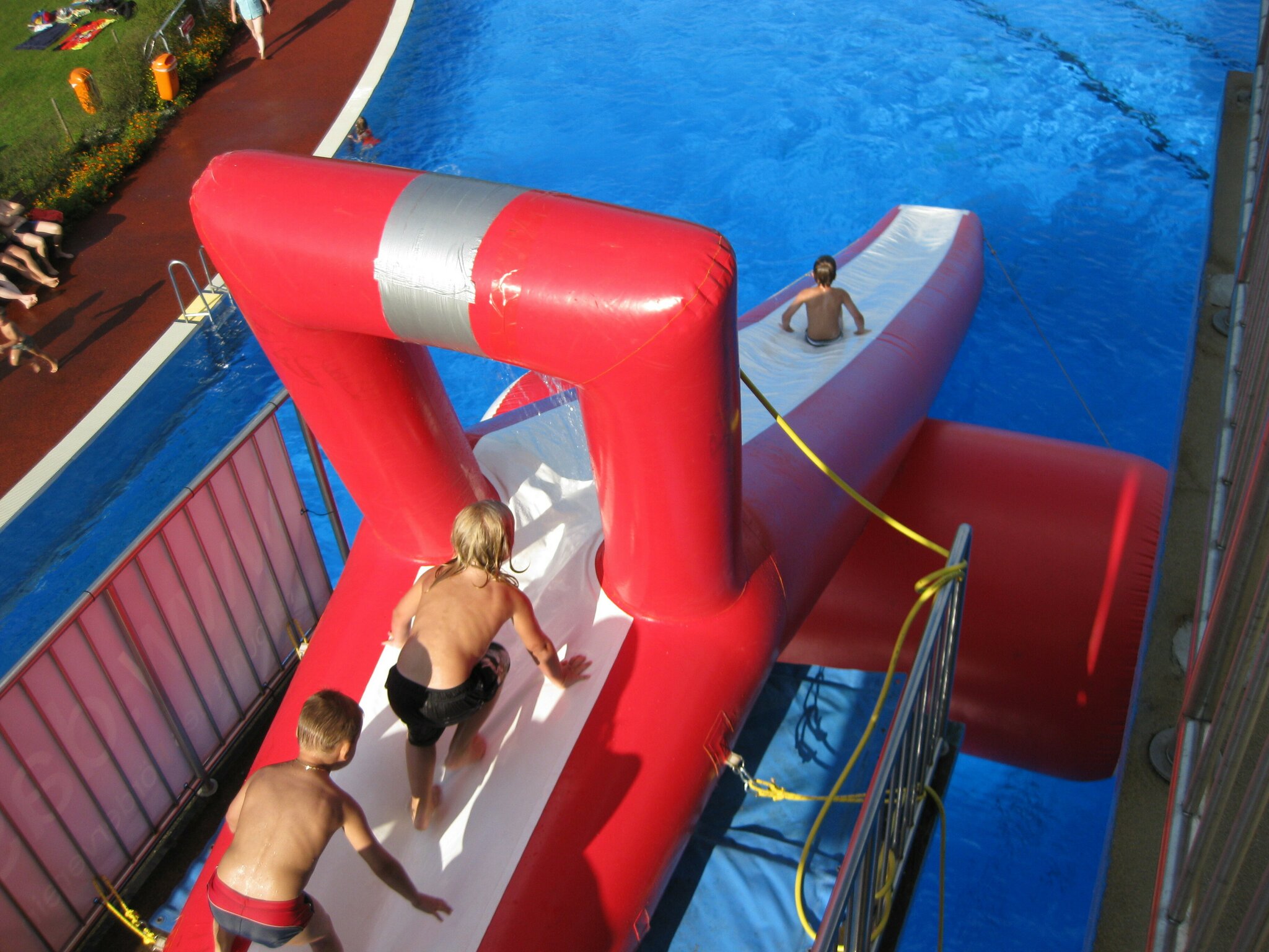 Aufbau der Riesenrutsche