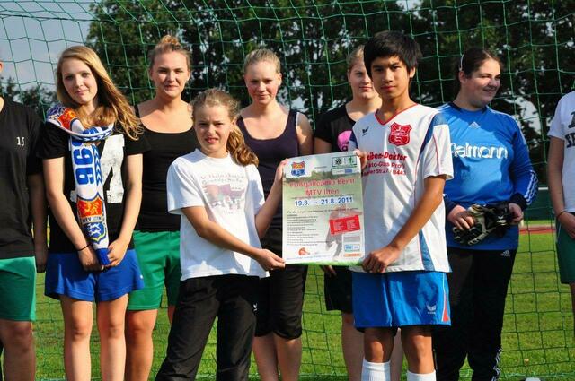 Fußballschule: das Trainerteam steht