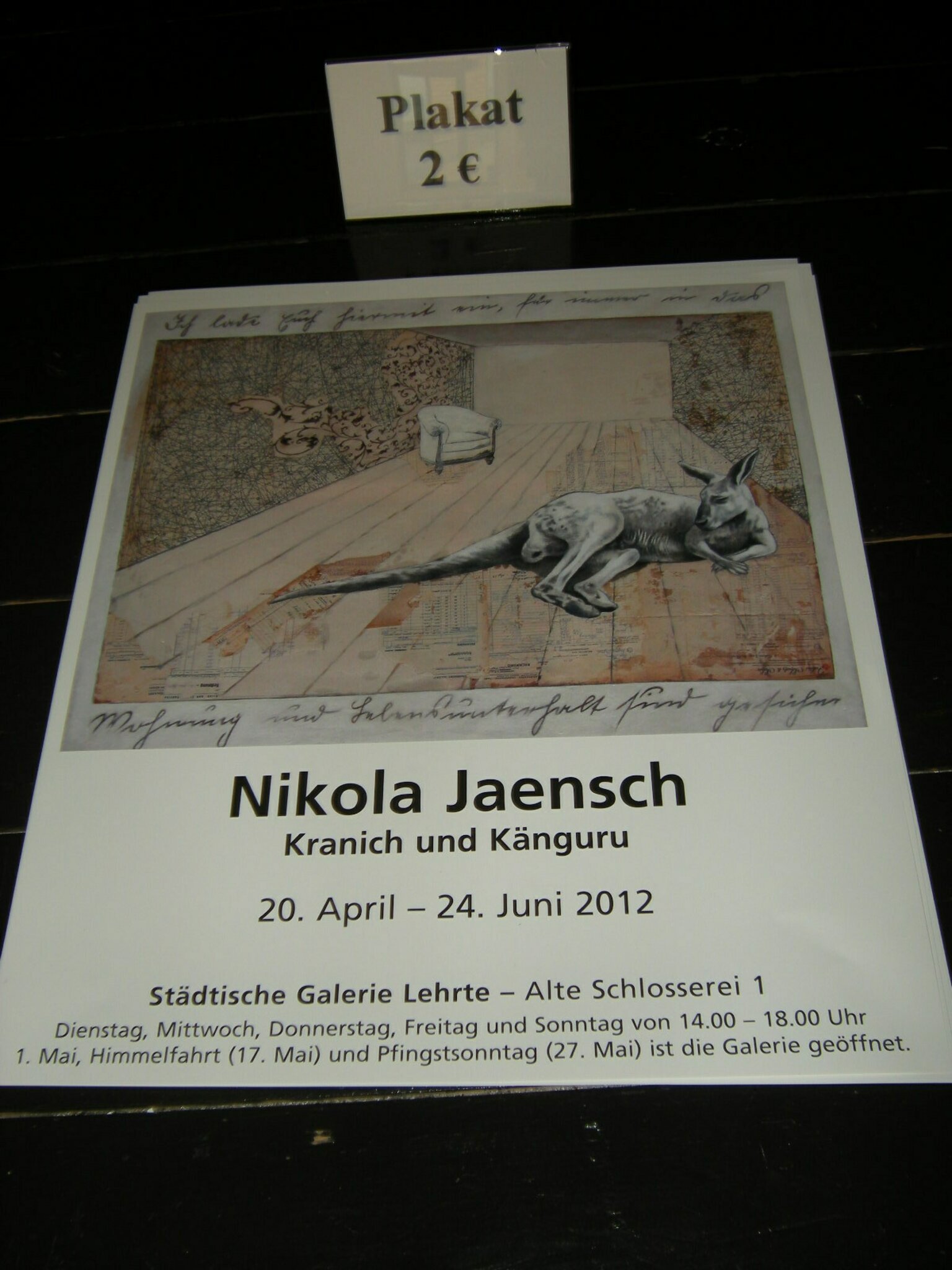 In der städtischen Galerie in Lehrte stellt die Malerin NIKOLA JAENSCH ...