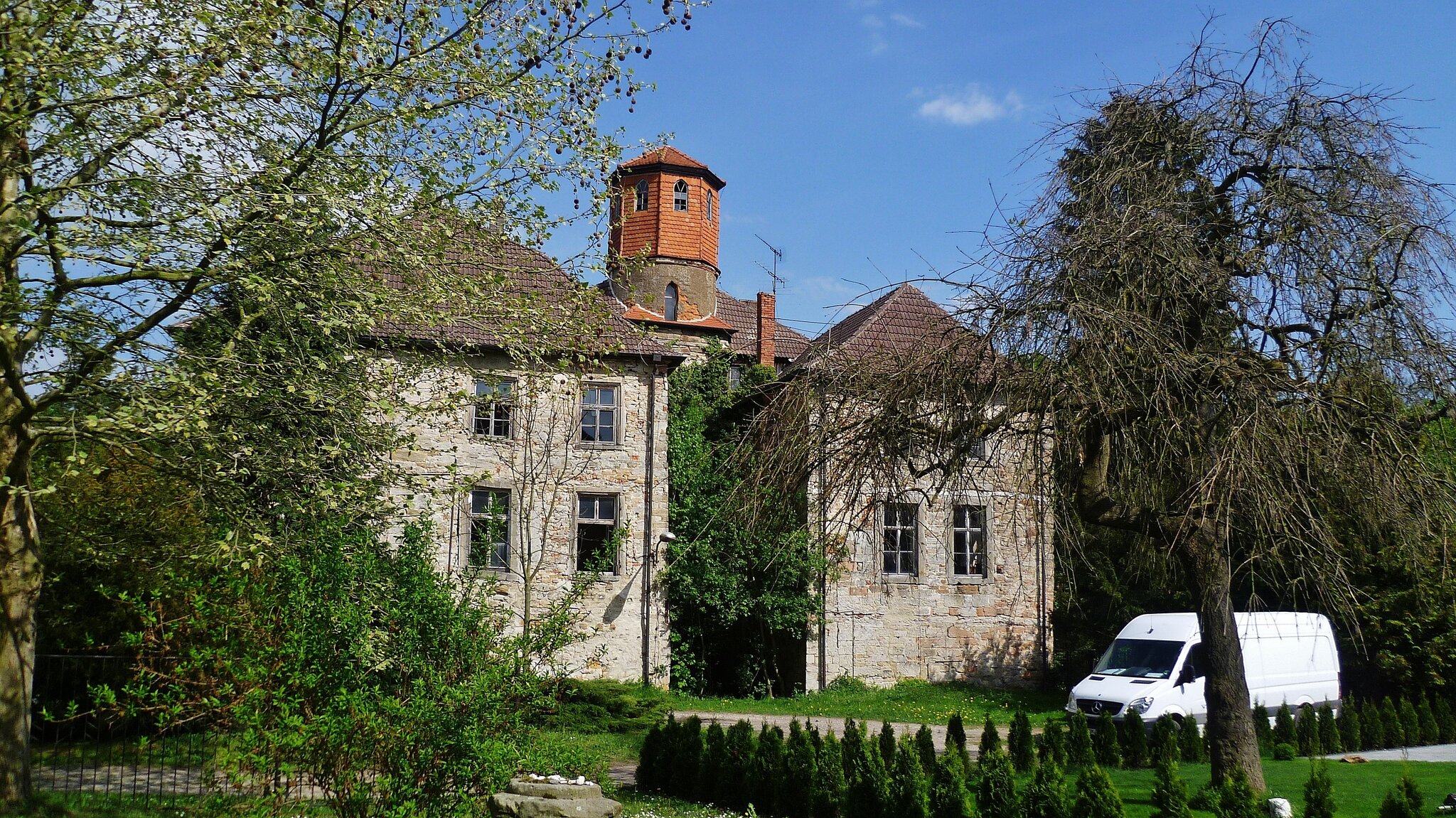 Der Schloss - und Landschaftspark Steinburg aus dem 19.Jahrhundert ...