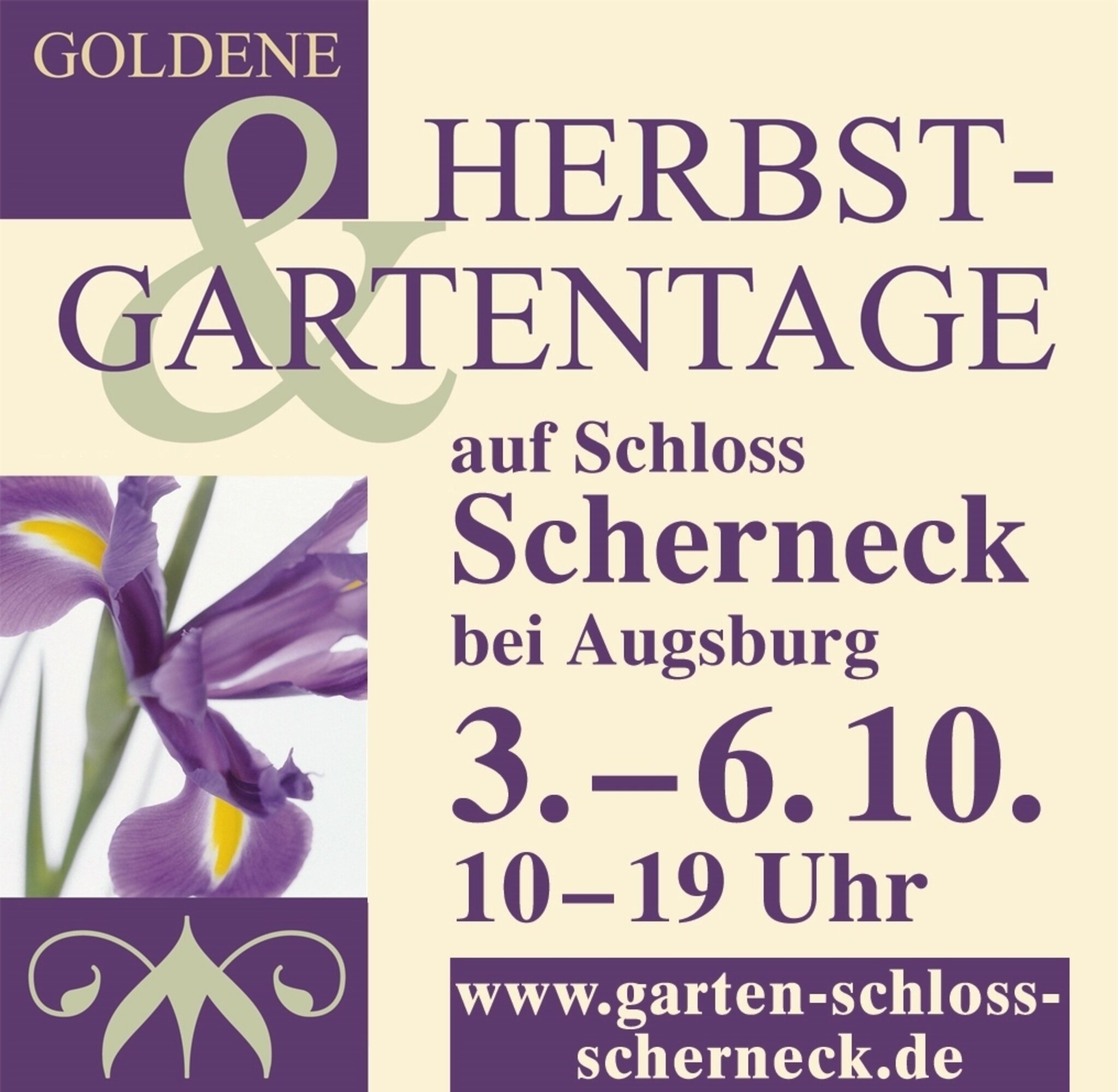 SCHLOSS SCHERNECK GOLDENE HERBST- UND GARTENTAGE 3. - 6. Oktober 2013