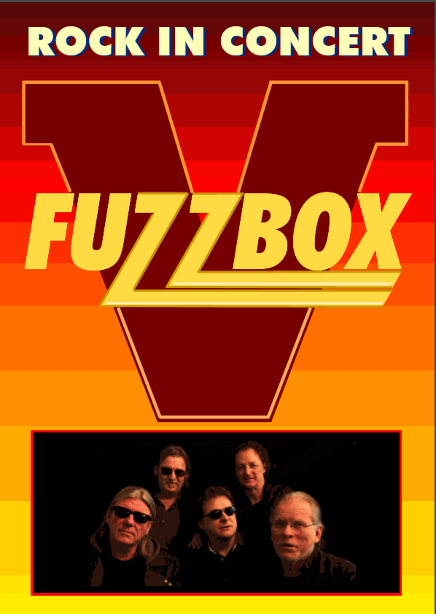 Rock-Band "FUZZBOX 5" Obentrautmarkt Seelzer Kulturbühne vor der Sparkasse